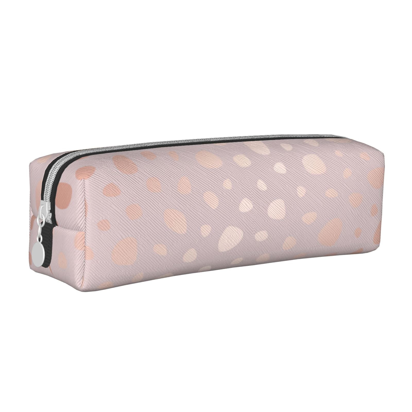 Honeii Rose Gold Abstract Spots 1 Pattern Pencil Case, Pencil Pouch ...