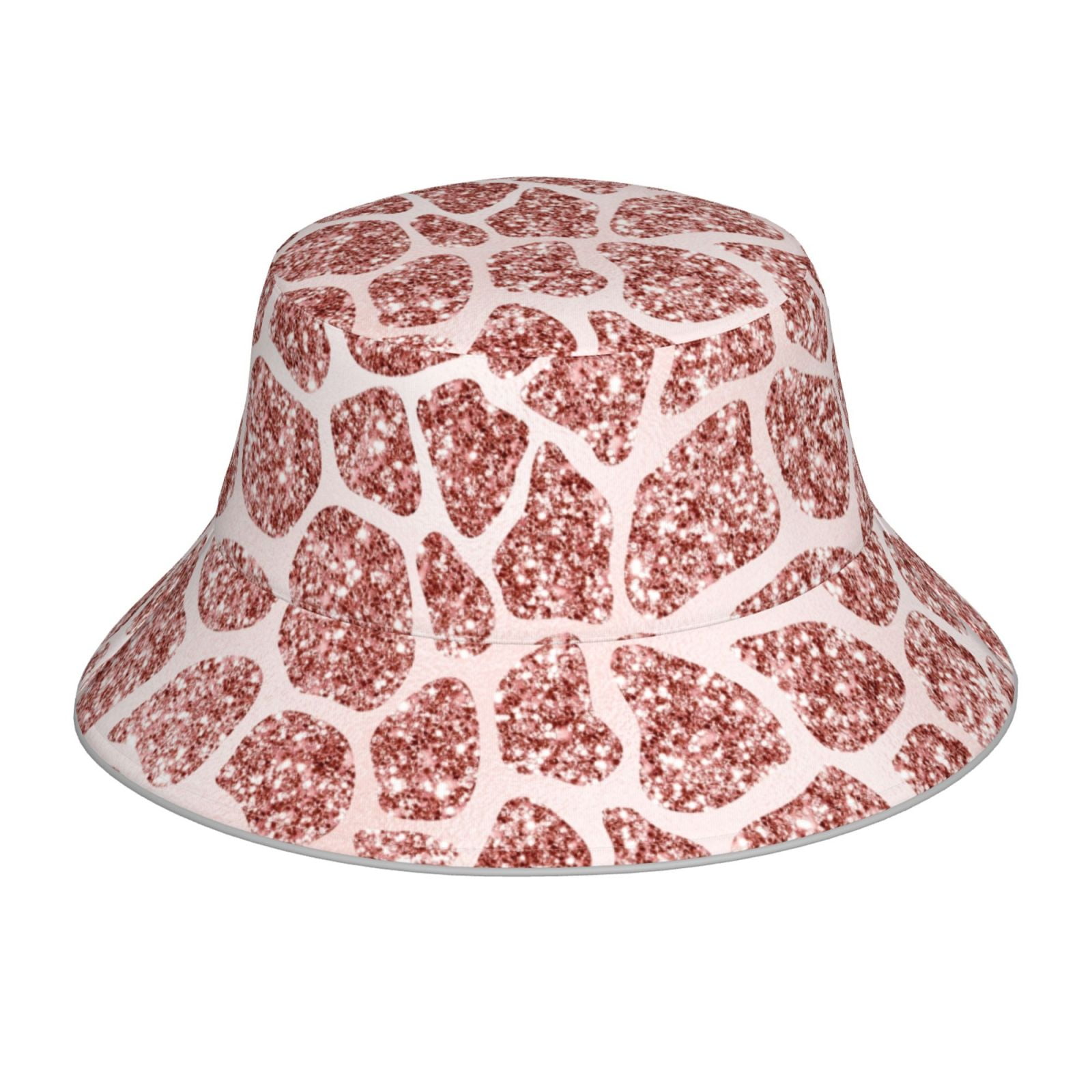 Honeii Rose Gold Abstract Spots for Unisex Bucket Hat Waterproof Rain ...
