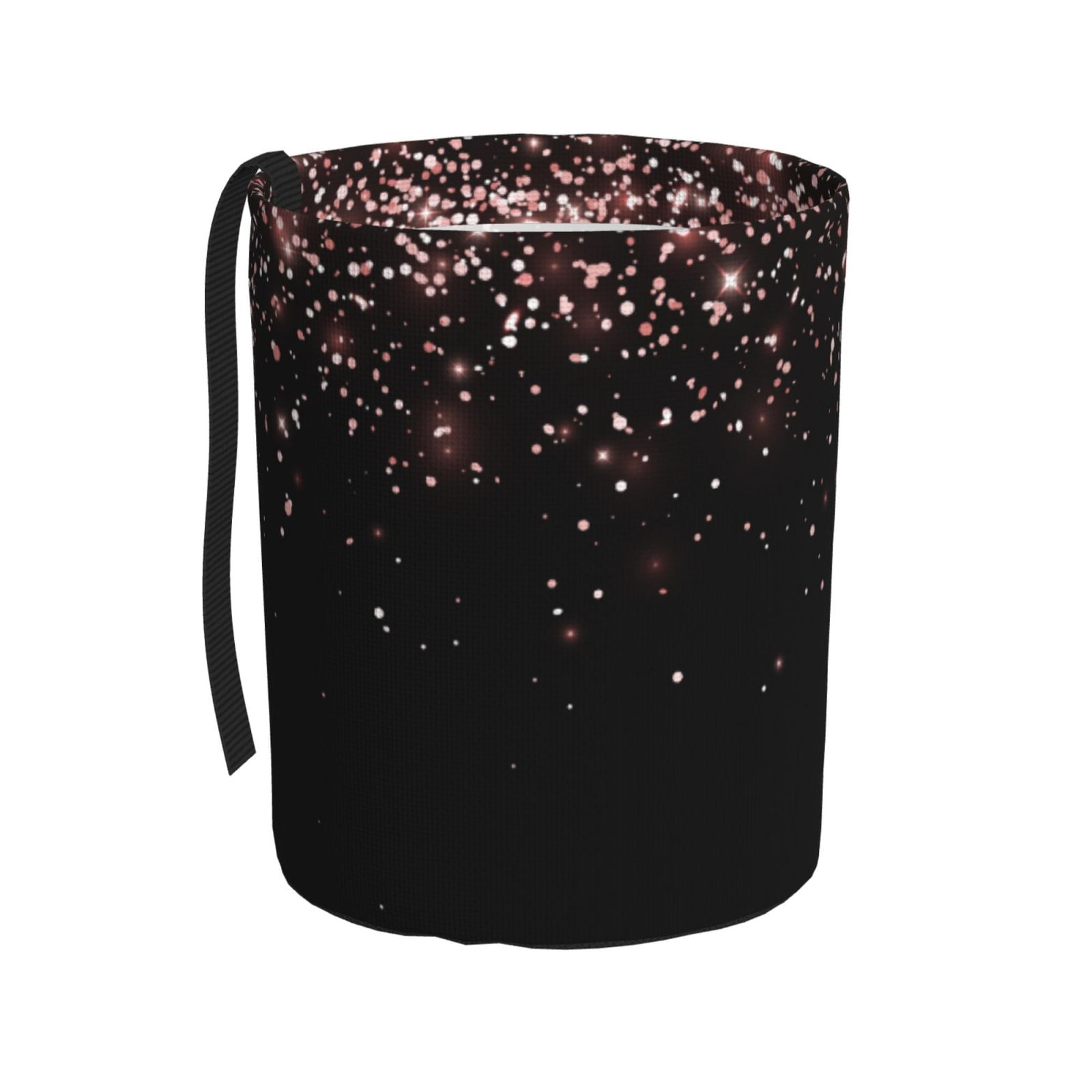 Honeii Rose Gold Glitter1 Print Waterproof Car Trash Can,Waterproof ...