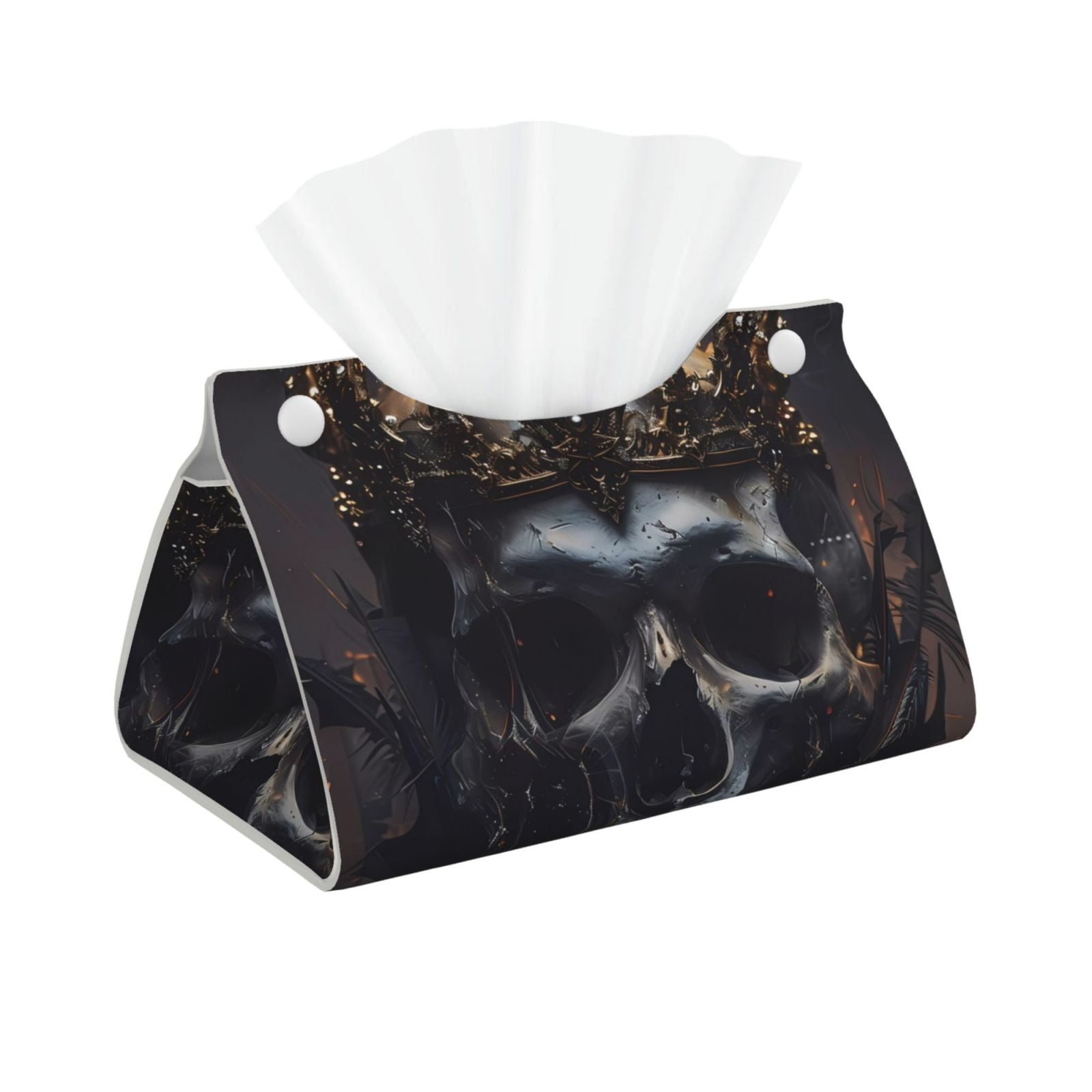 Honeii Royal Skull With Golden Crown for Tissue Box Cover/Holder ...