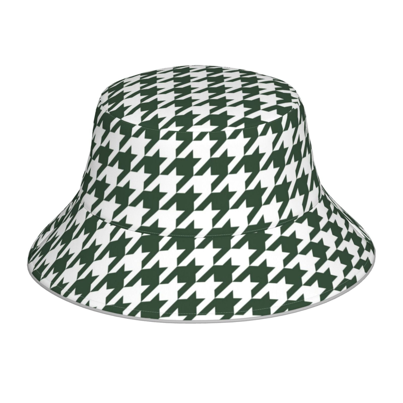 Honeii Scottish Checkered for Unisex Bucket Hat Waterproof Rain Hat ...