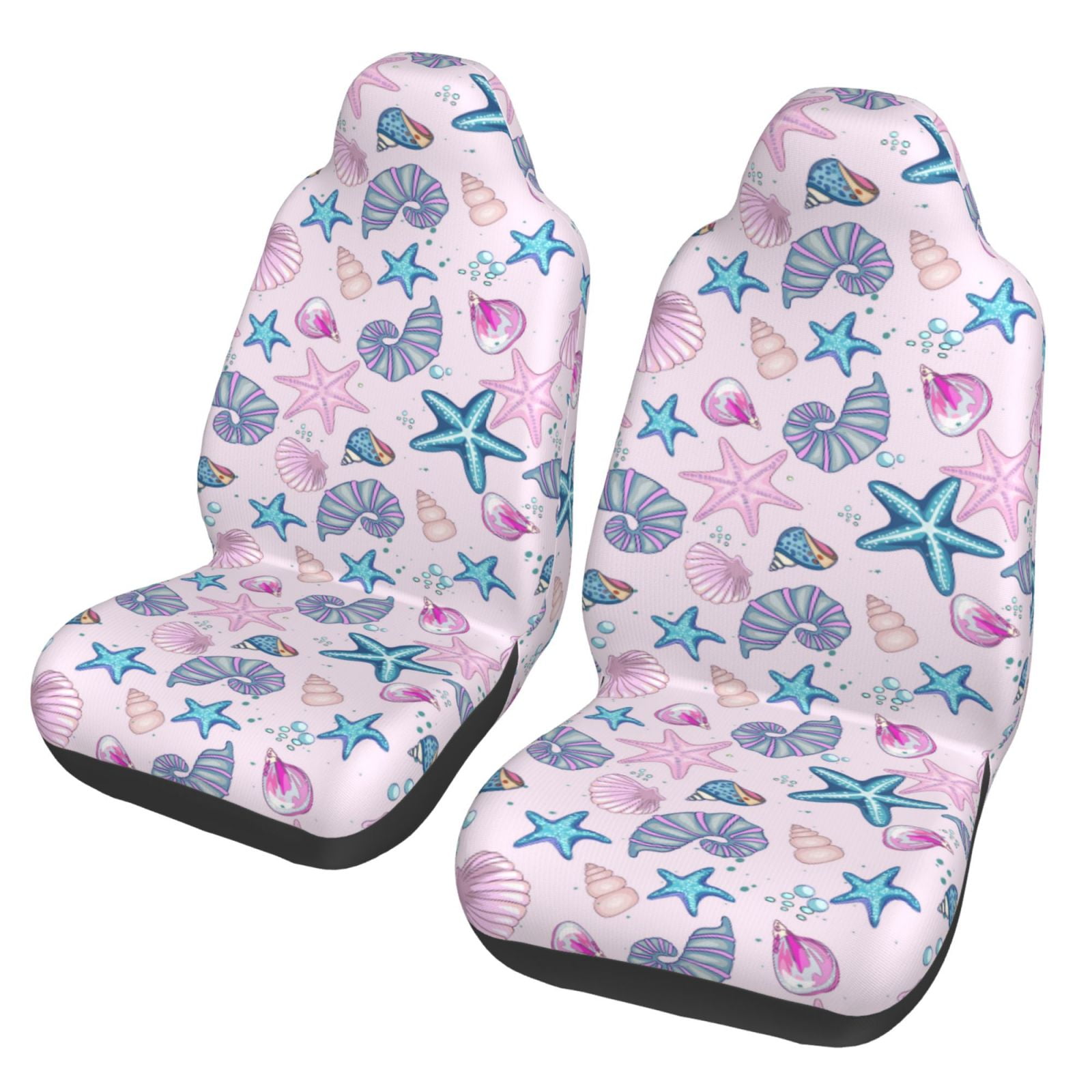Honeii Sea Shells 3 Print Car Seat Covers 2 Pieces, Full Set Universal ...