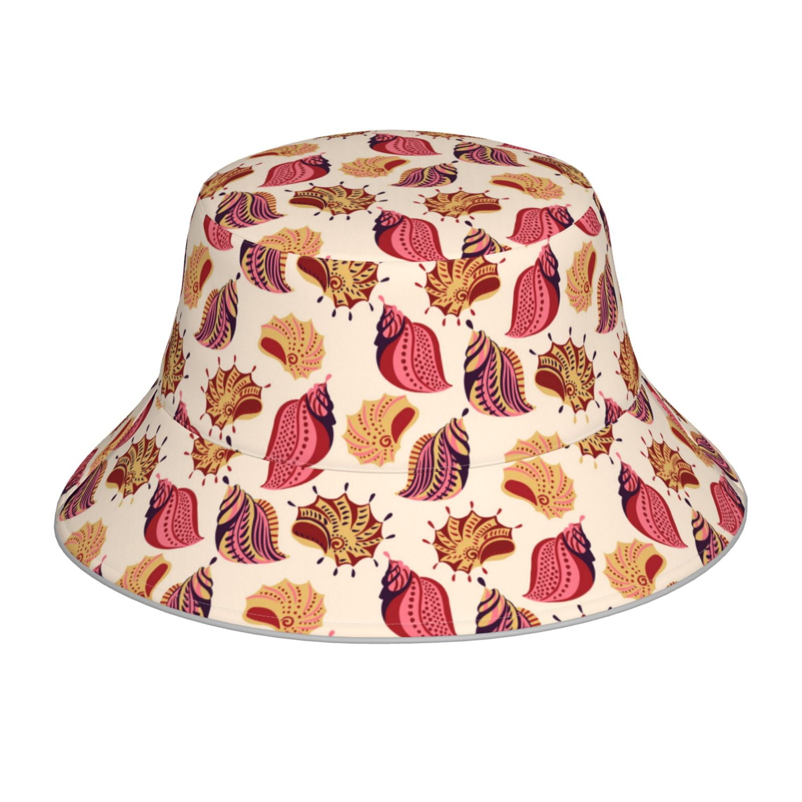 Honeii Sea Shells for Unisex Bucket Hat Waterproof Rain Hat Reversible ...