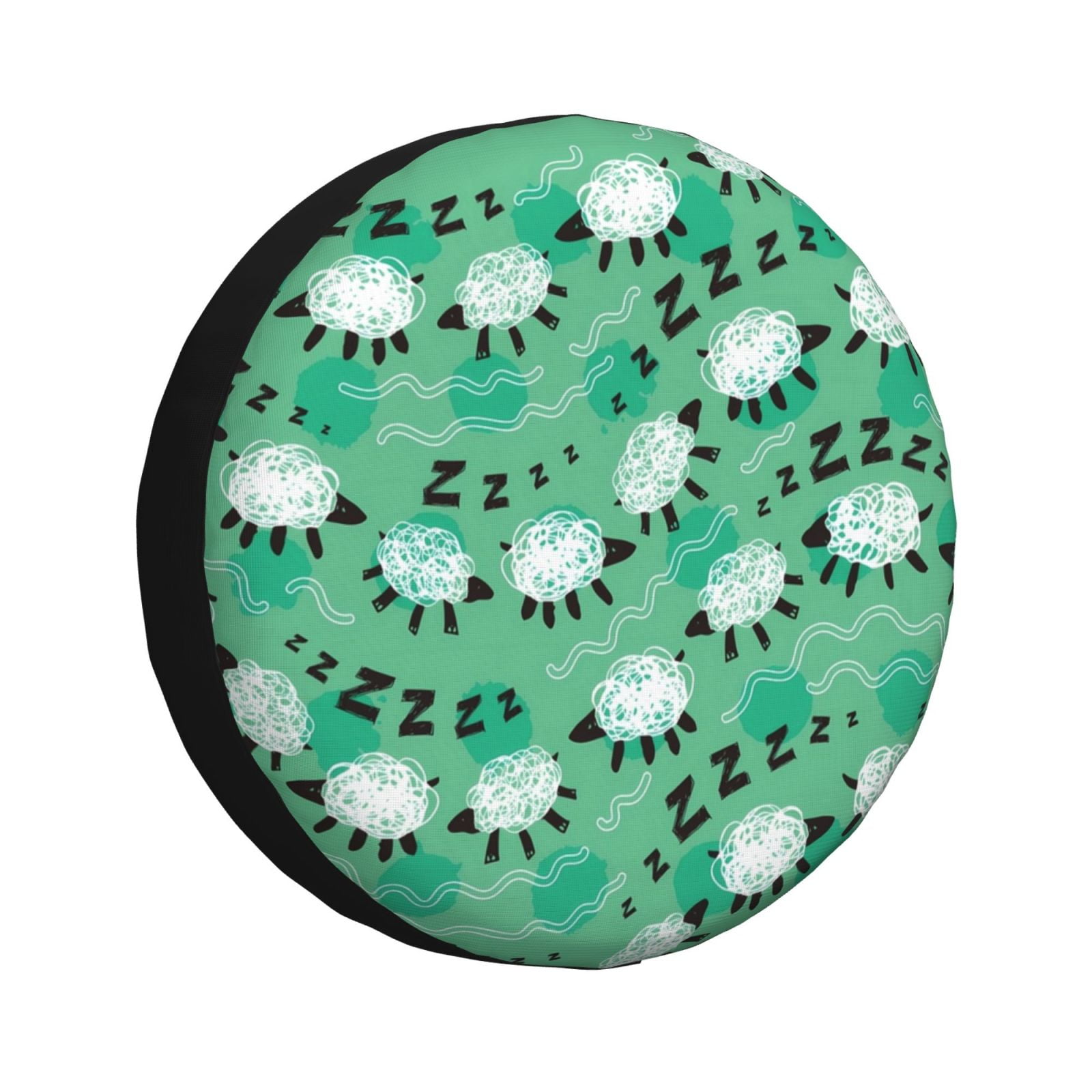 Honeii Sheep Zzz Print Tire Covers, Waterproof Anti-UV Sun Snow Rain ...