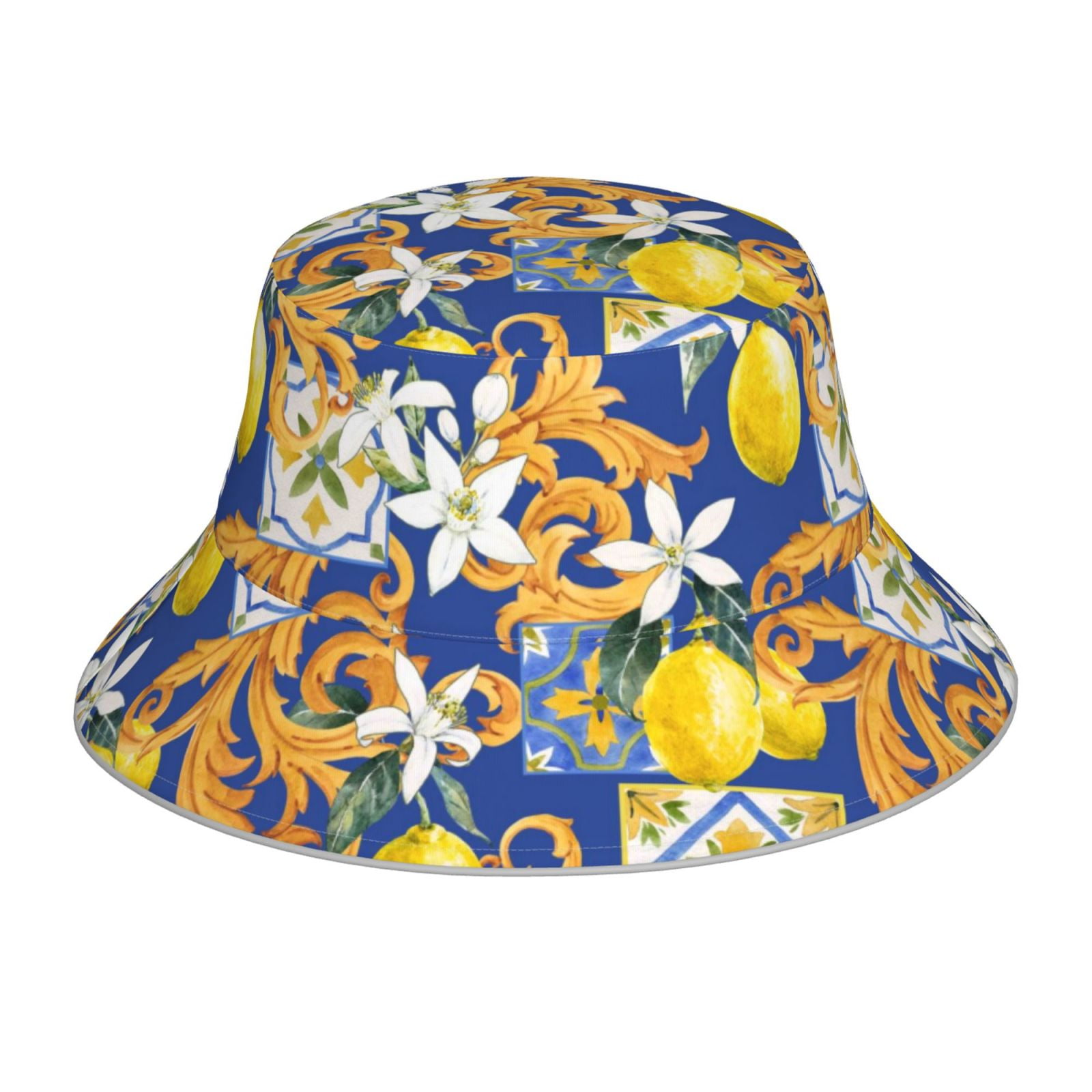 Honeii Sicilian Style for Unisex Bucket Hat Waterproof Rain Hat ...