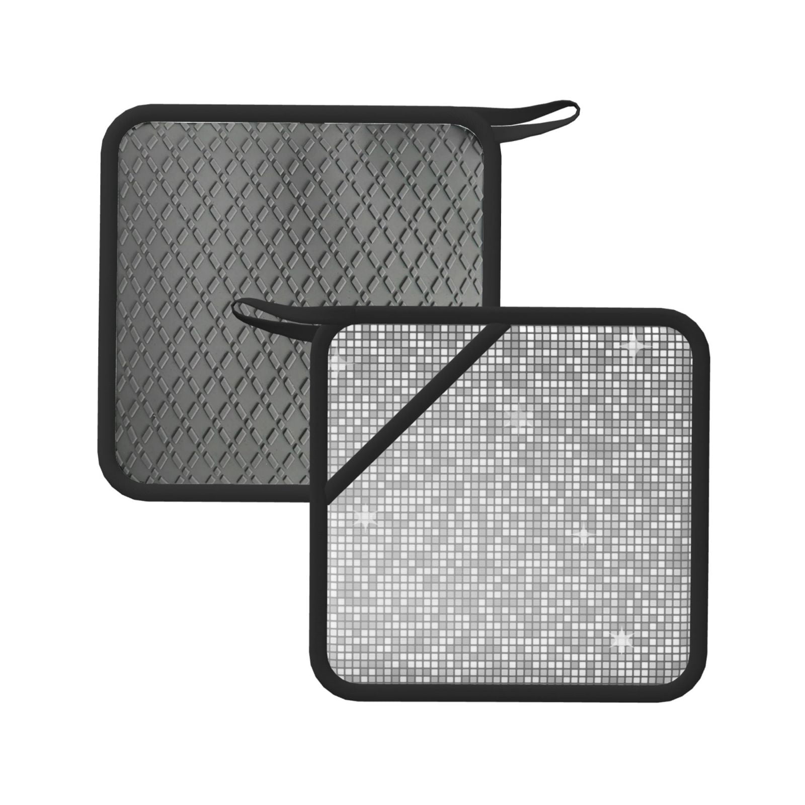 Honeii Silver Mosaic for Silicone Trivets for Hot Pots and Pans -Trivet ...