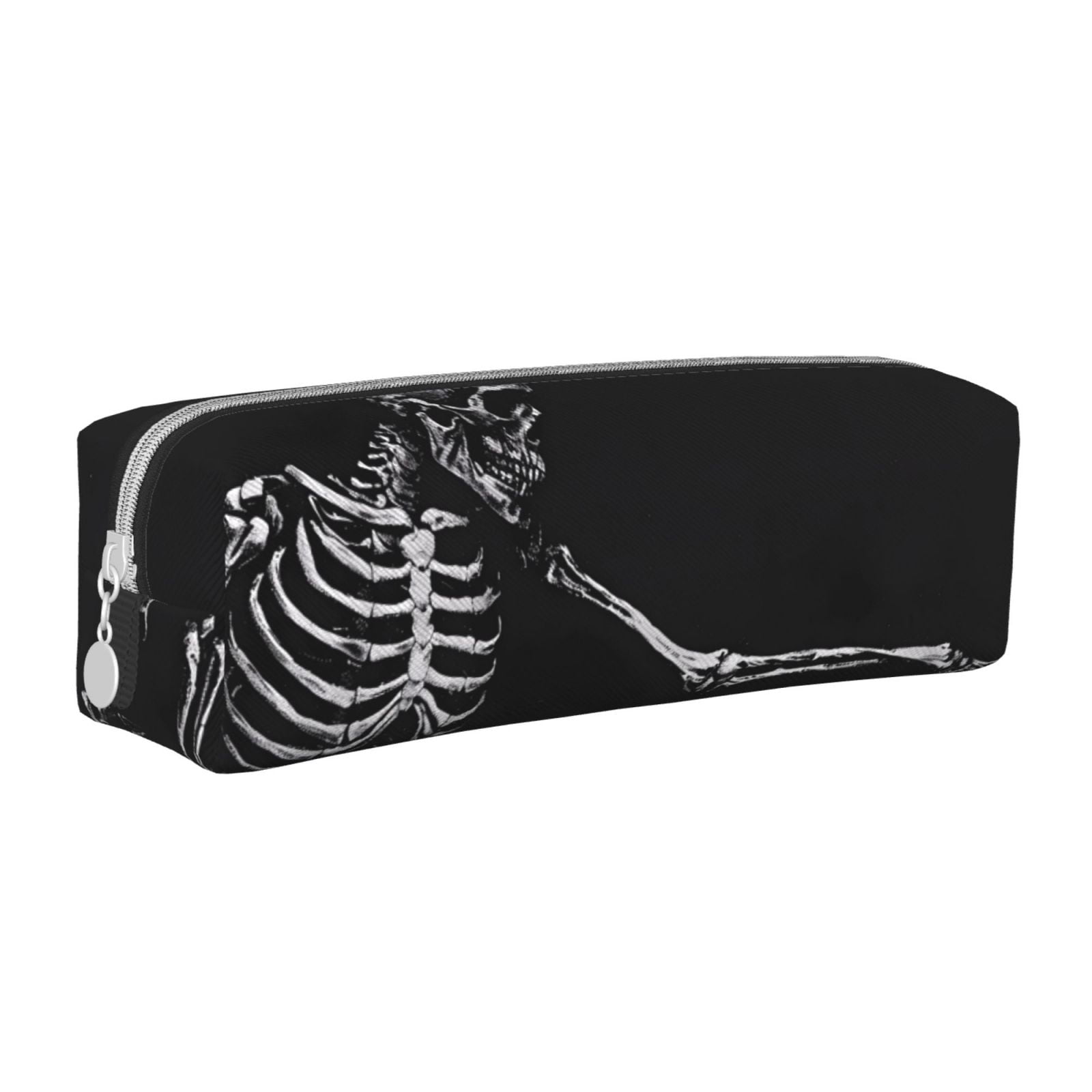 Honeii Skeleton Playing Xylophone Pattern Pencil Case, Pencil Pouch ...