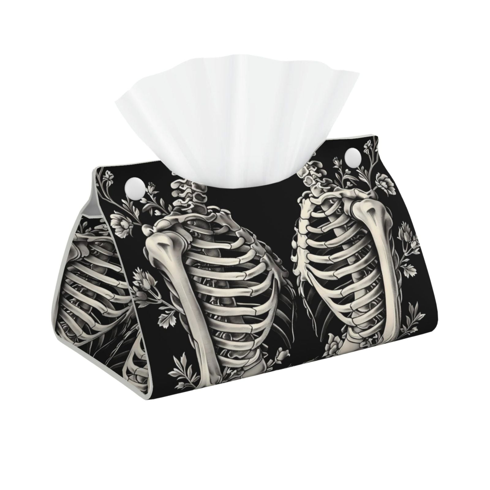 Honeii Skeletons Love Flowers for Tissue Box Cover/Holder - Covers ...