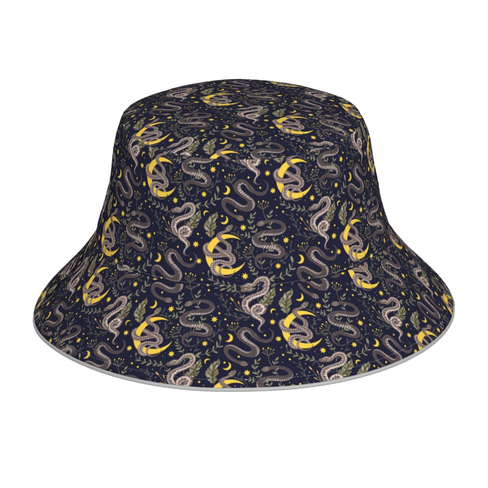 Honeii Snake Sleep for Unisex Bucket Hat Waterproof Rain Hat Reversible ...
