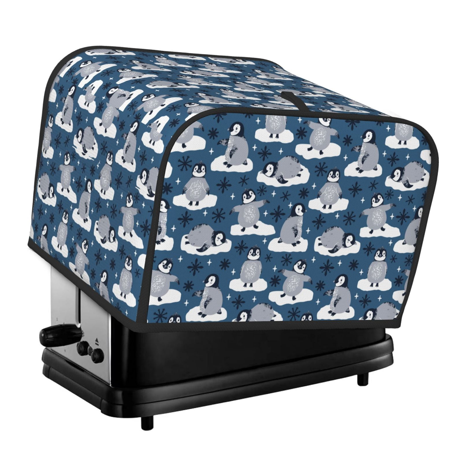 Honeii Snow Penguin Print 4 slice Toaster Cover, Two Slice Toaster Dust ...