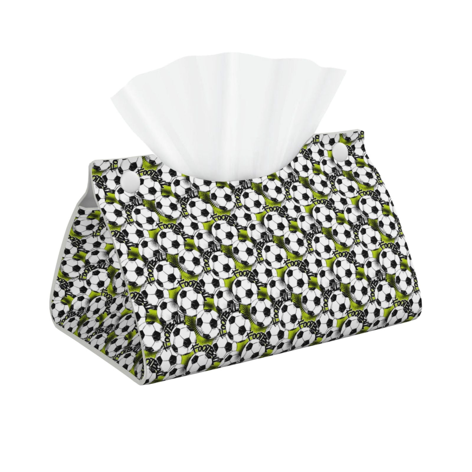 Honeii Soccer and Football for Tissue Box Cover/Holder - Covers ...