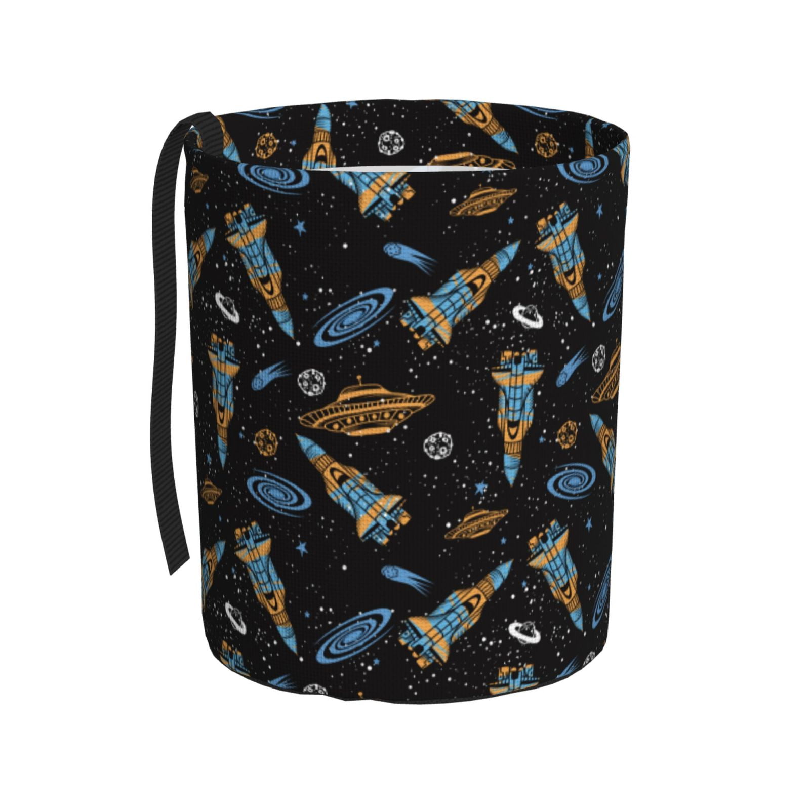 Honeii Space Rocket Print Waterproof Car Trash Can,Waterproof Portable ...