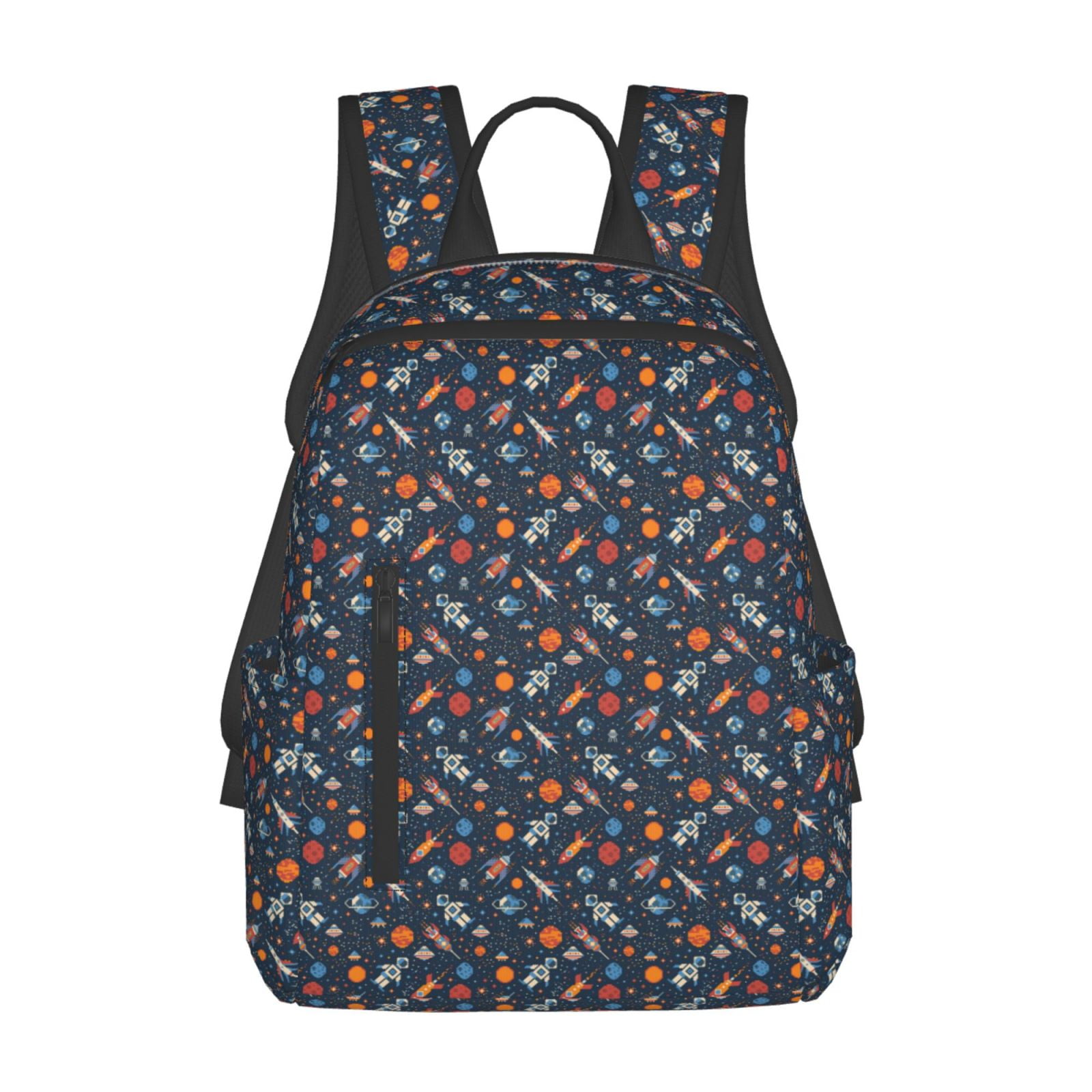 Honeii Spaceships And Stars In Outer Space Print Lightweight Backpacks ...