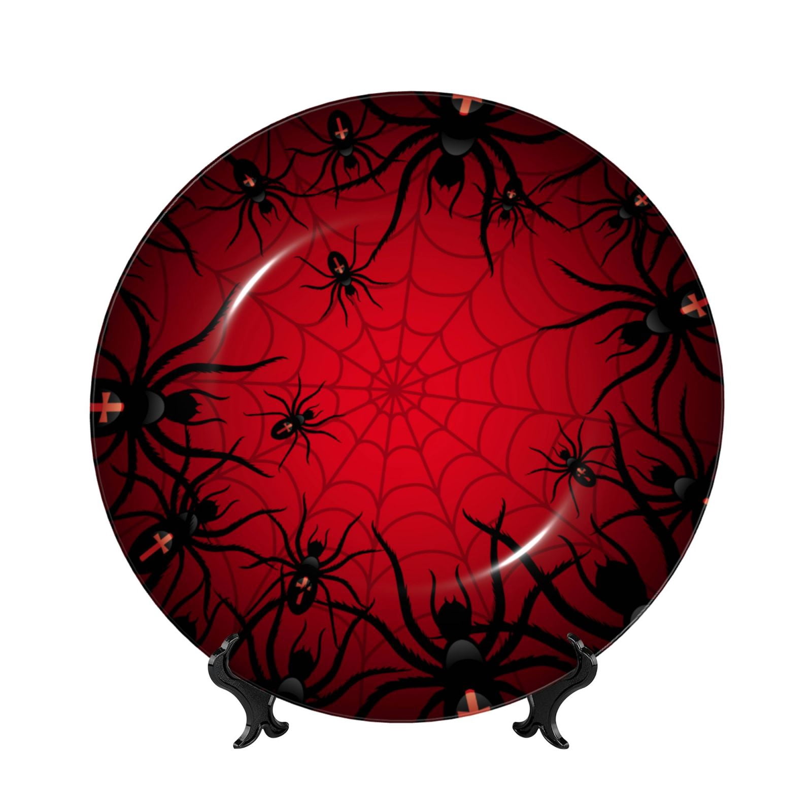 Honeii Spiders On The Web And Space Print Elegant Bone China Decorative ...
