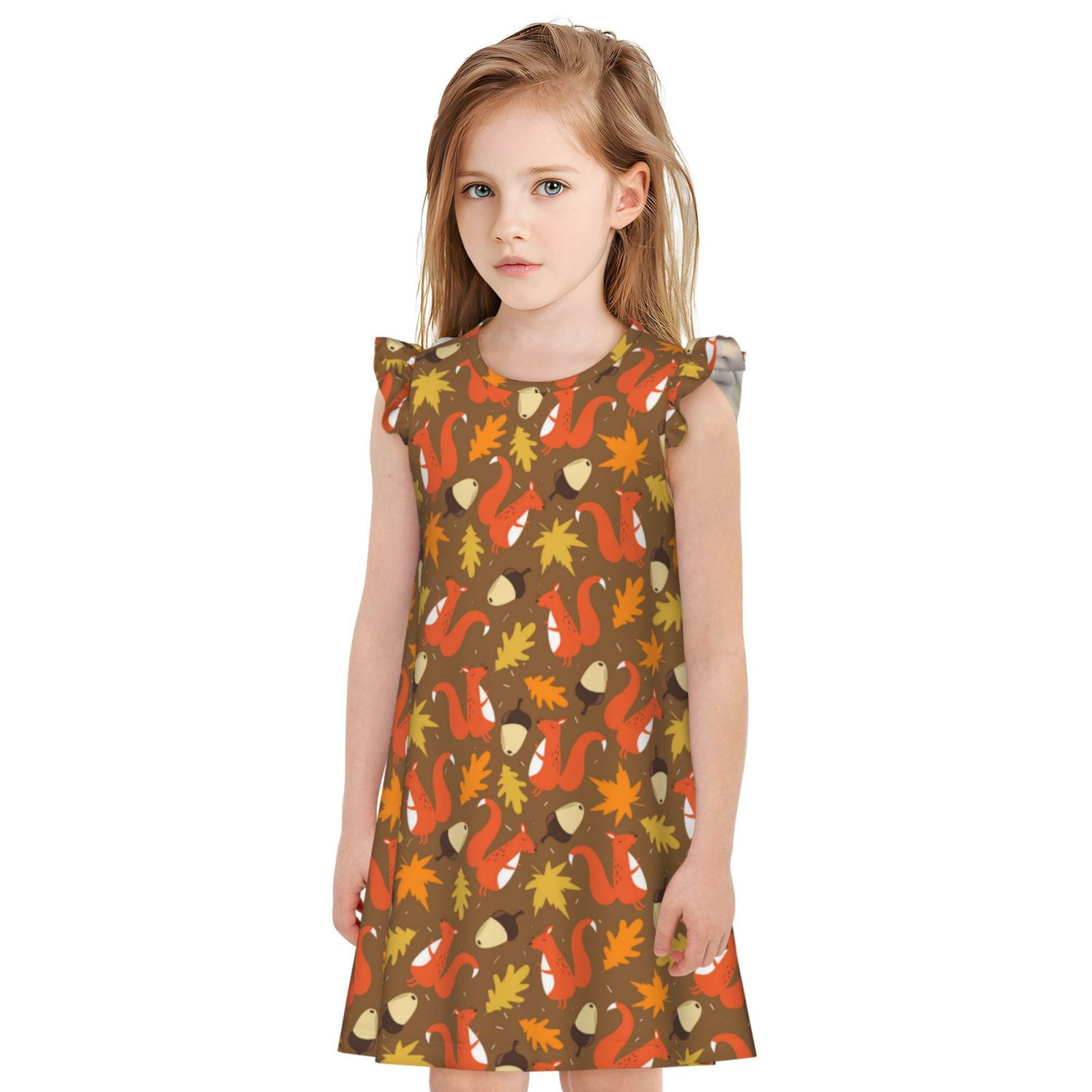 Honeii Squirrel Maple pine nut Nightgowns Pajama Dresses - Princess ...