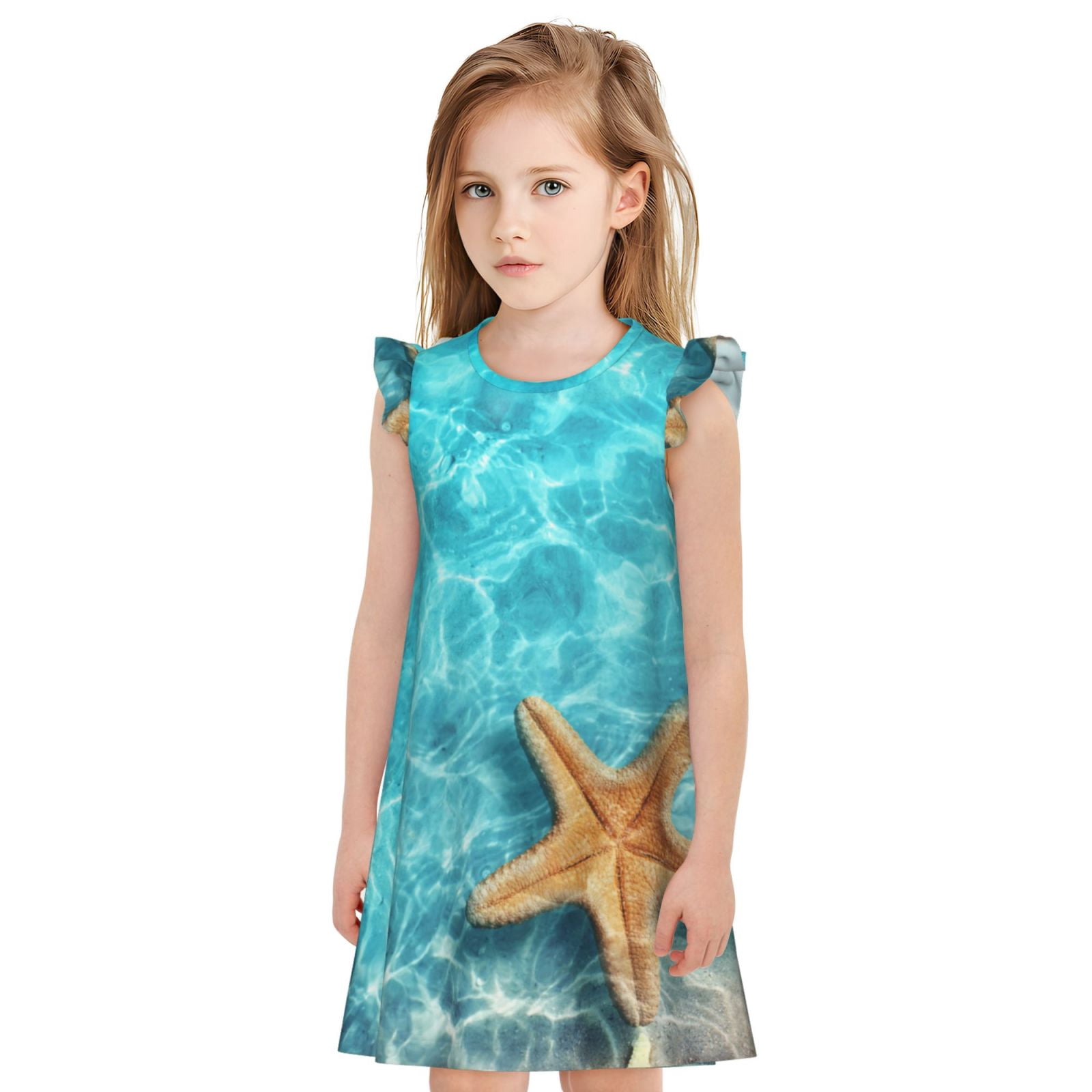 Honeii Starfish And Seashell On The Beach 1 Nightgowns Pajama Dresses ...