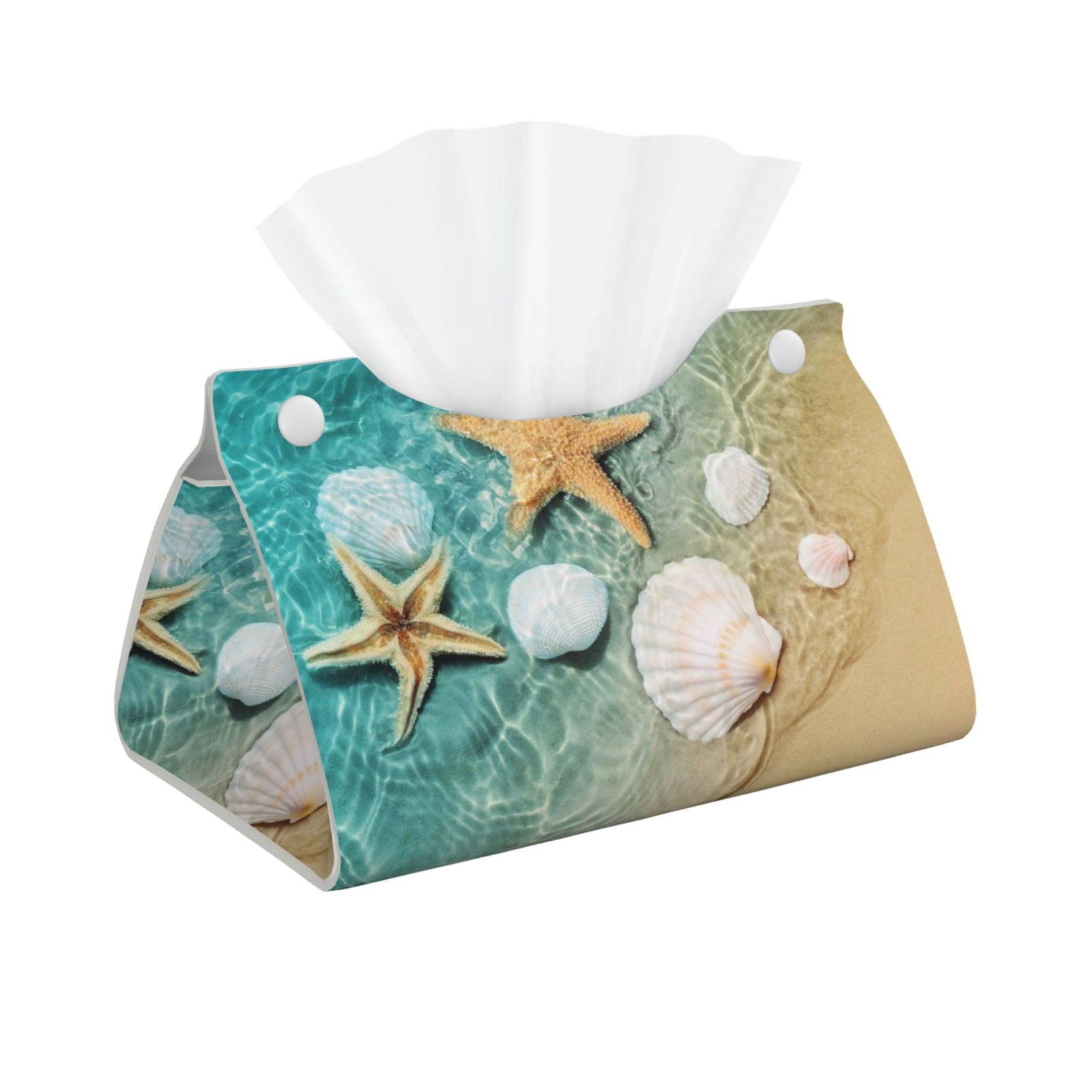 Honeii Starfish And Seashell for Tissue Box Cover/Holder - Covers ...