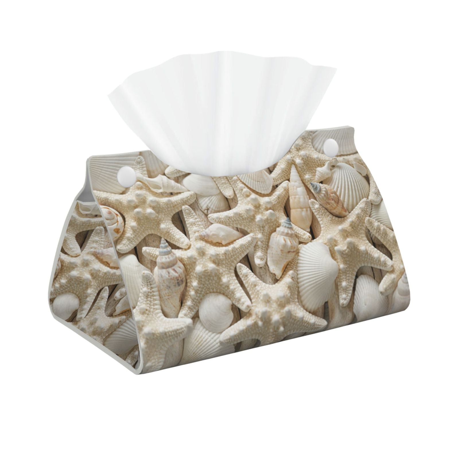 Honeii Starfish and Sea Shells for Tissue Box Cover/Holder - Covers ...