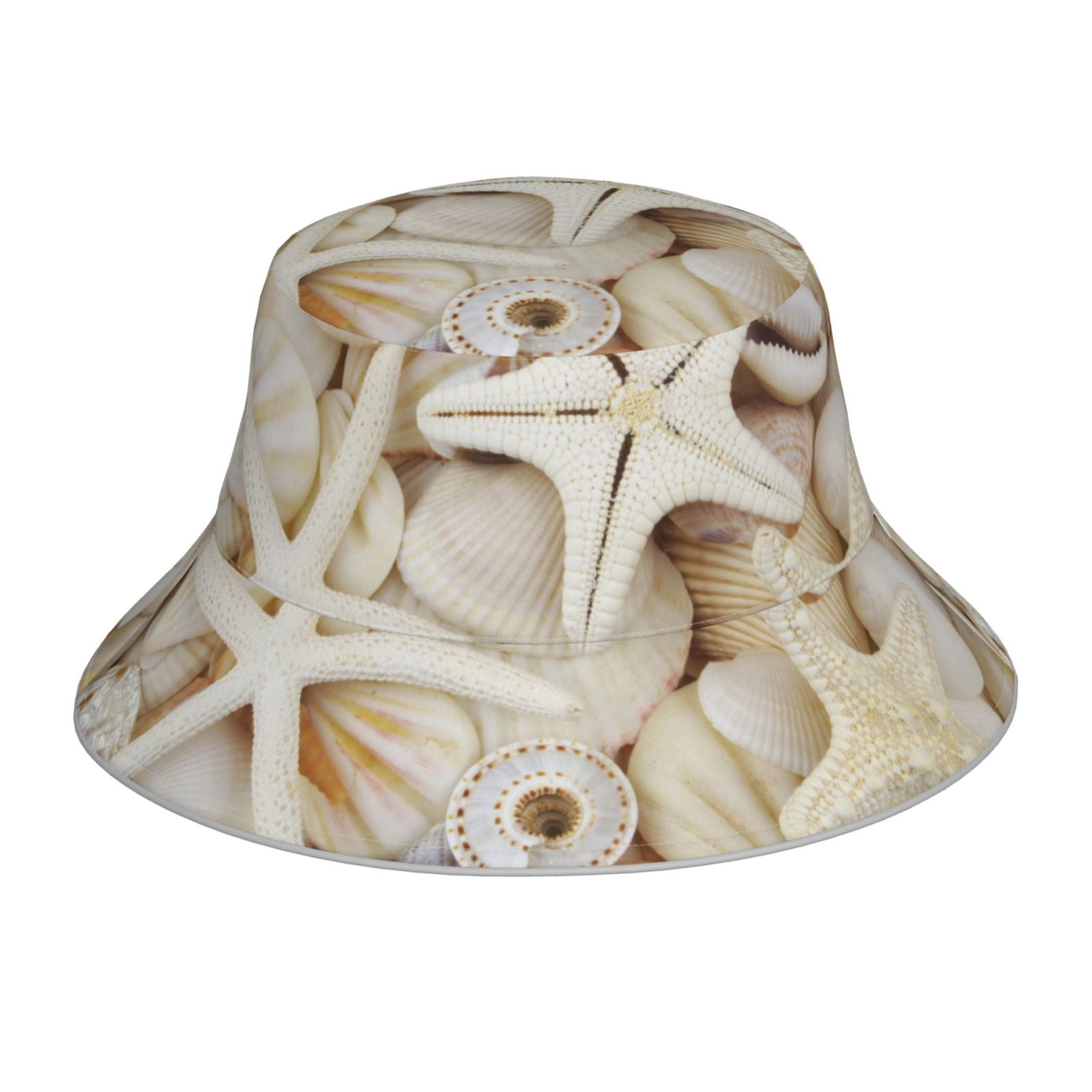 Honeii Starfishes On Seashells for Unisex Bucket Hat Waterproof Rain ...