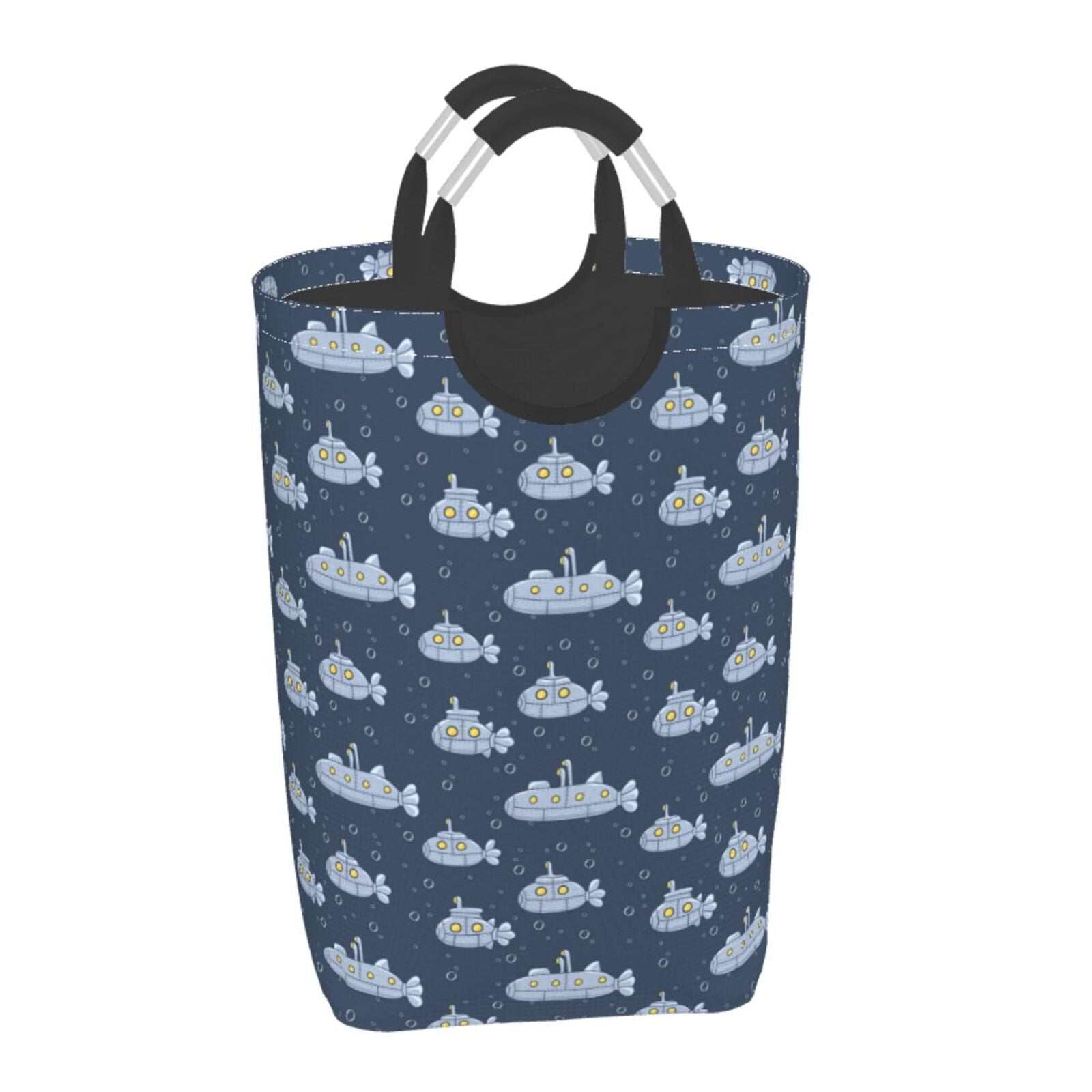 Honeii Submarine With Periscope Print Laundry Hamper Collapsible ...