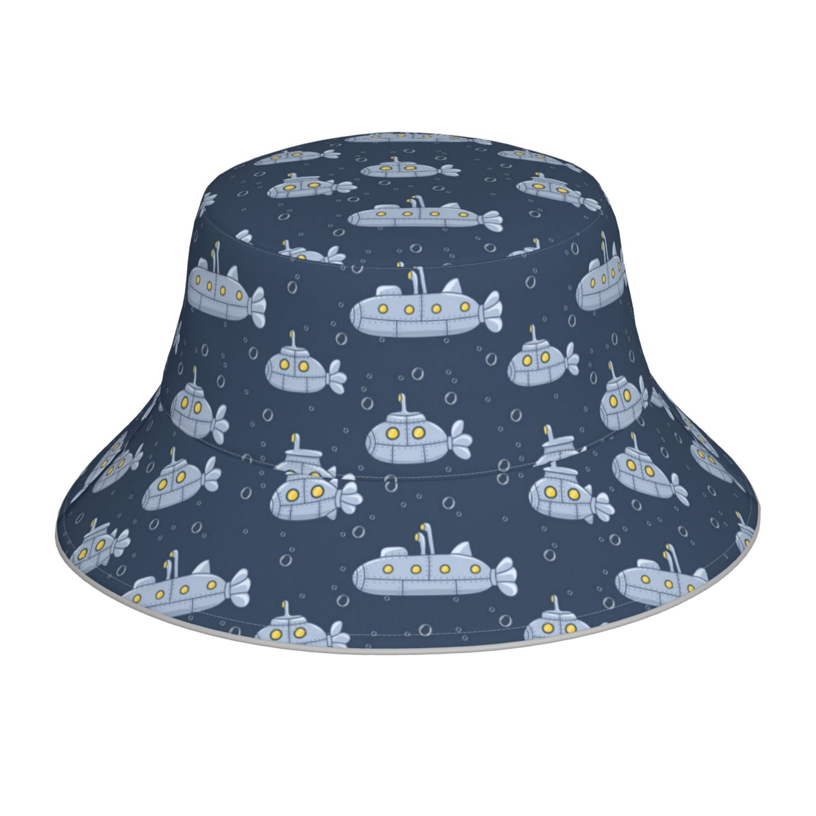 Honeii Submarine With Periscope for Unisex Bucket Hat Waterproof Rain ...