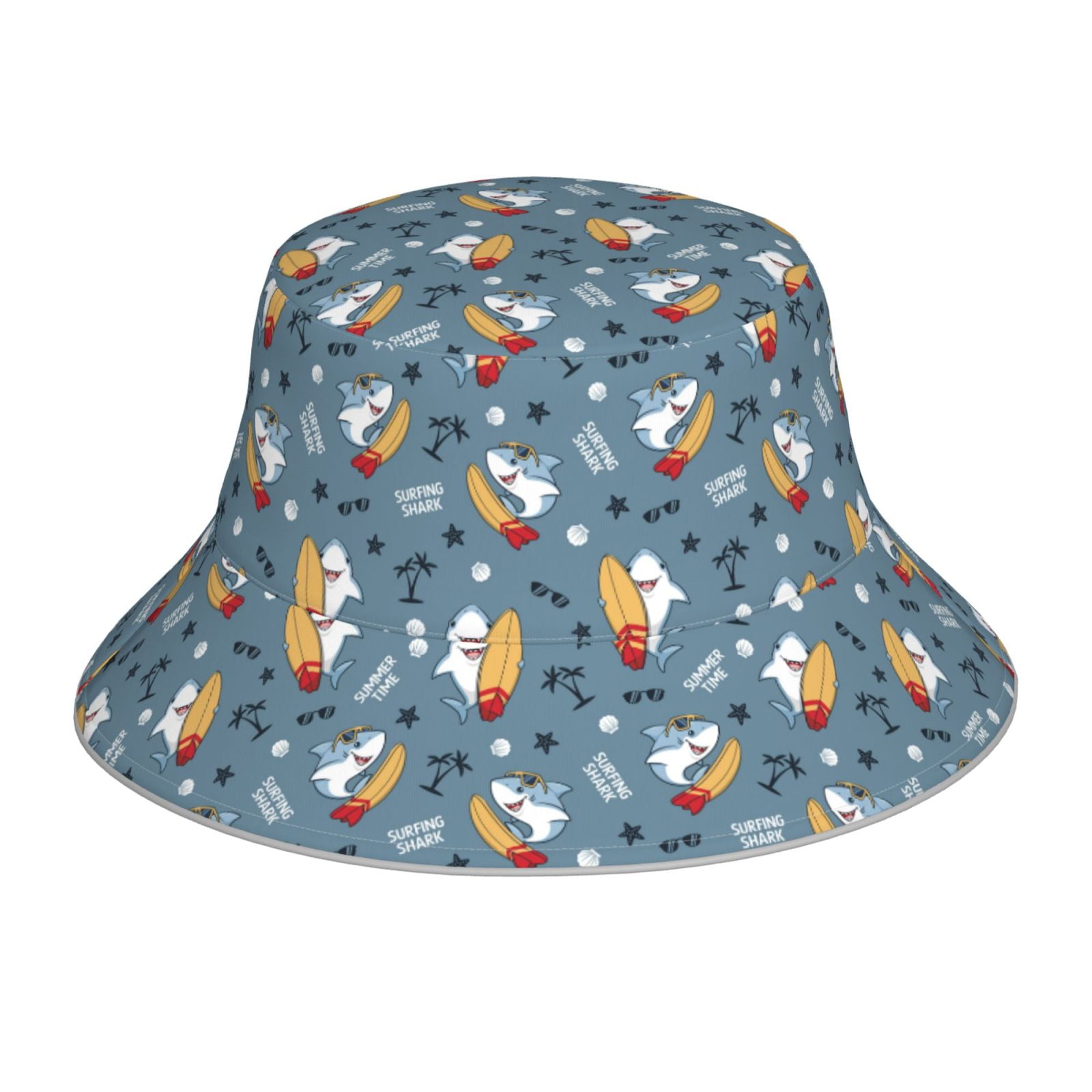 Honeii Surf Shark for Unisex Bucket Hat Waterproof Rain Hat Reversible ...