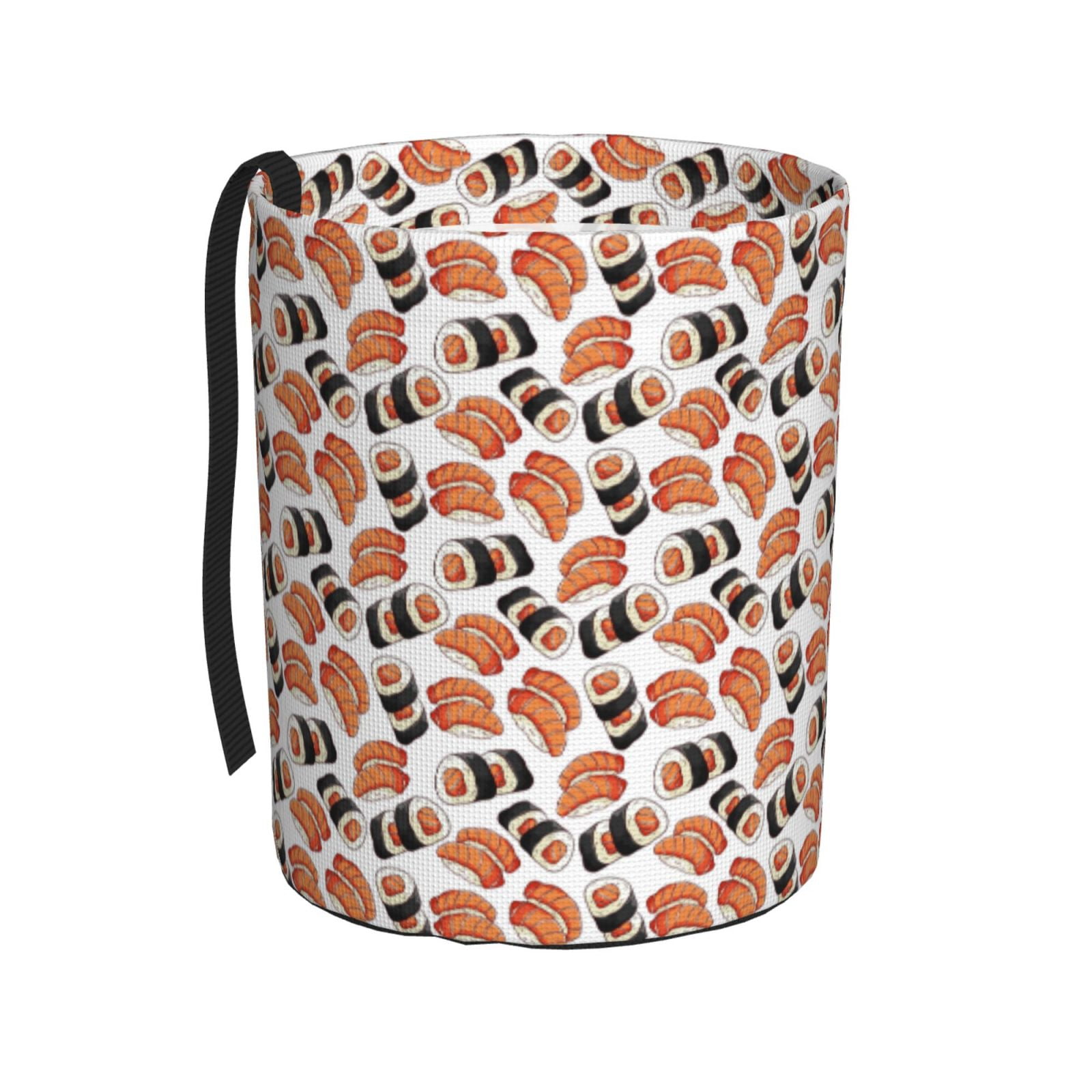 Honeii Sushi Roll Print Waterproof Car Trash Can,Waterproof Portable ...