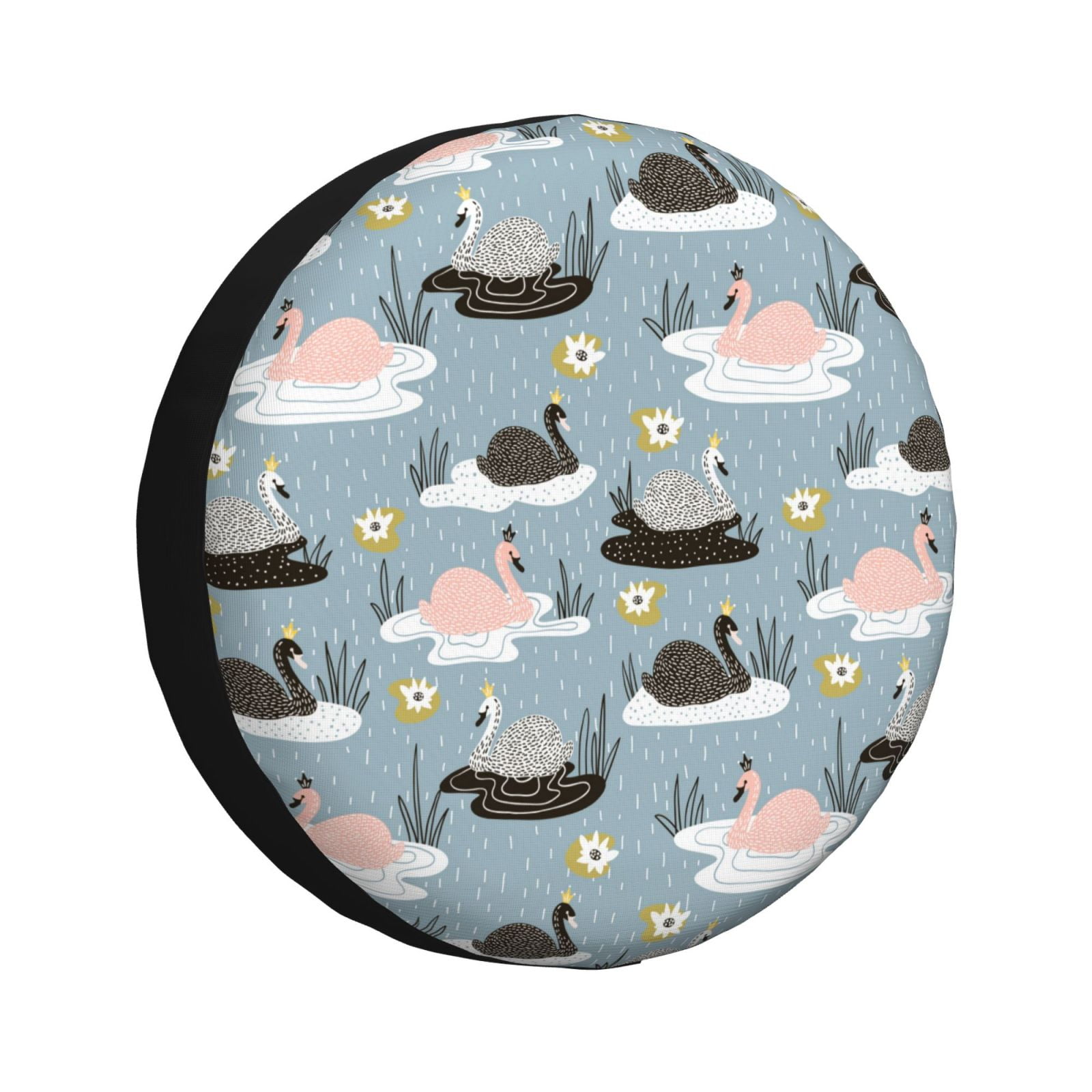 Honeii Swan Princess On Lake Print Tire Covers, Waterproof Anti-UV Sun ...
