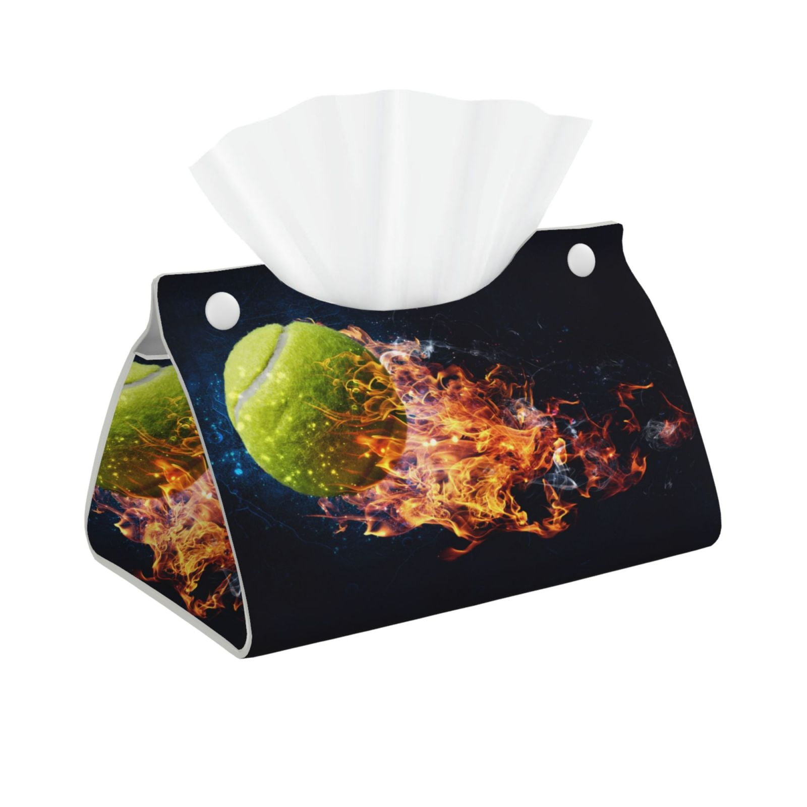 Honeii Tennis Ball In Fire1 for Tissue Box Cover/Holder - Covers ...