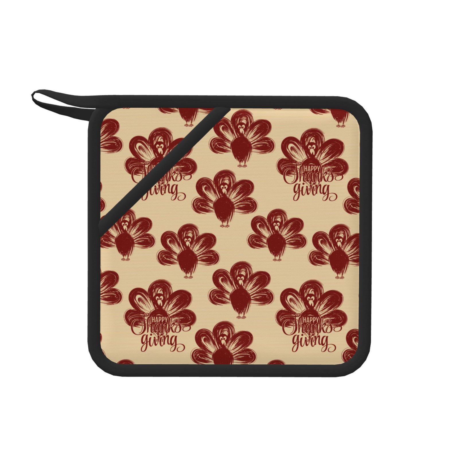 Honeii Thanksgiving Sketch Turkey for Silicone Trivets for Hot Pots and ...