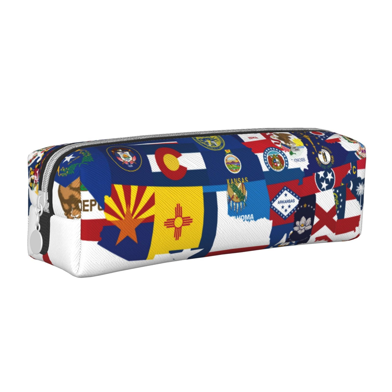 Honeii The Map Of United States Pattern Pencil Case, Pencil Pouch ...