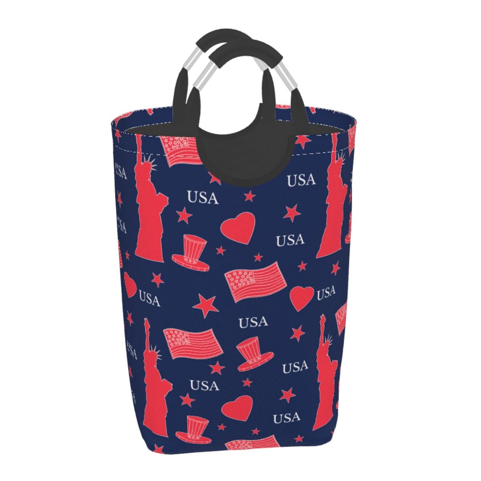 Honeii The Statue Of Liberty Print Laundry Hamper Collapsible Laundry ...