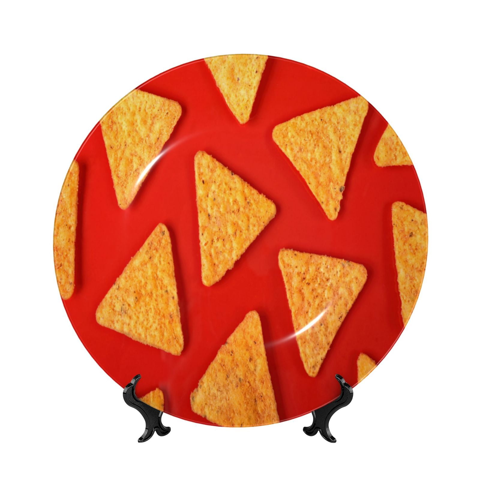 Honeii Tortilla chips Print Elegant Bone China Decorative Plate ...