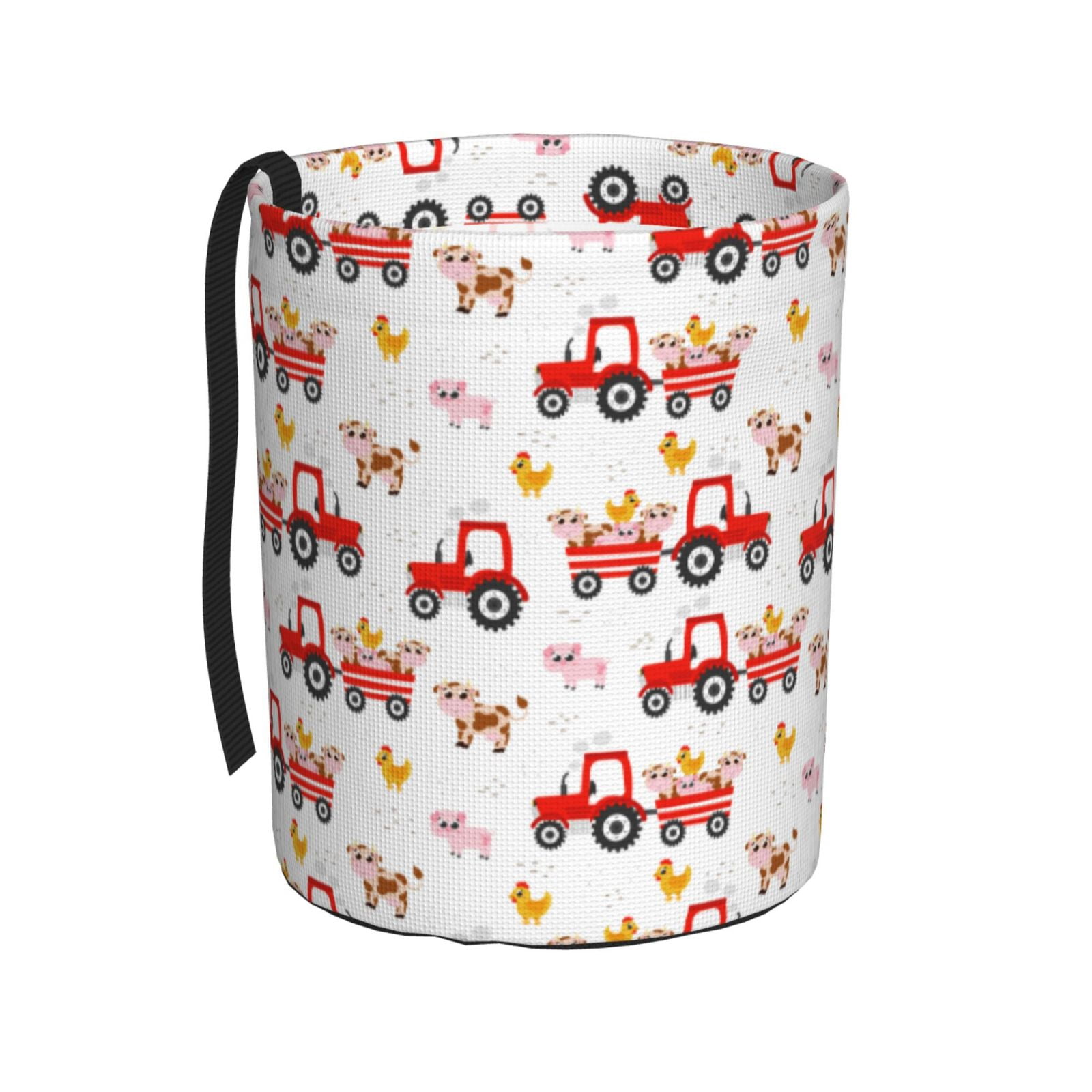 Honeii Tractor With Farm Animals Print Waterproof Car Trash Can ...