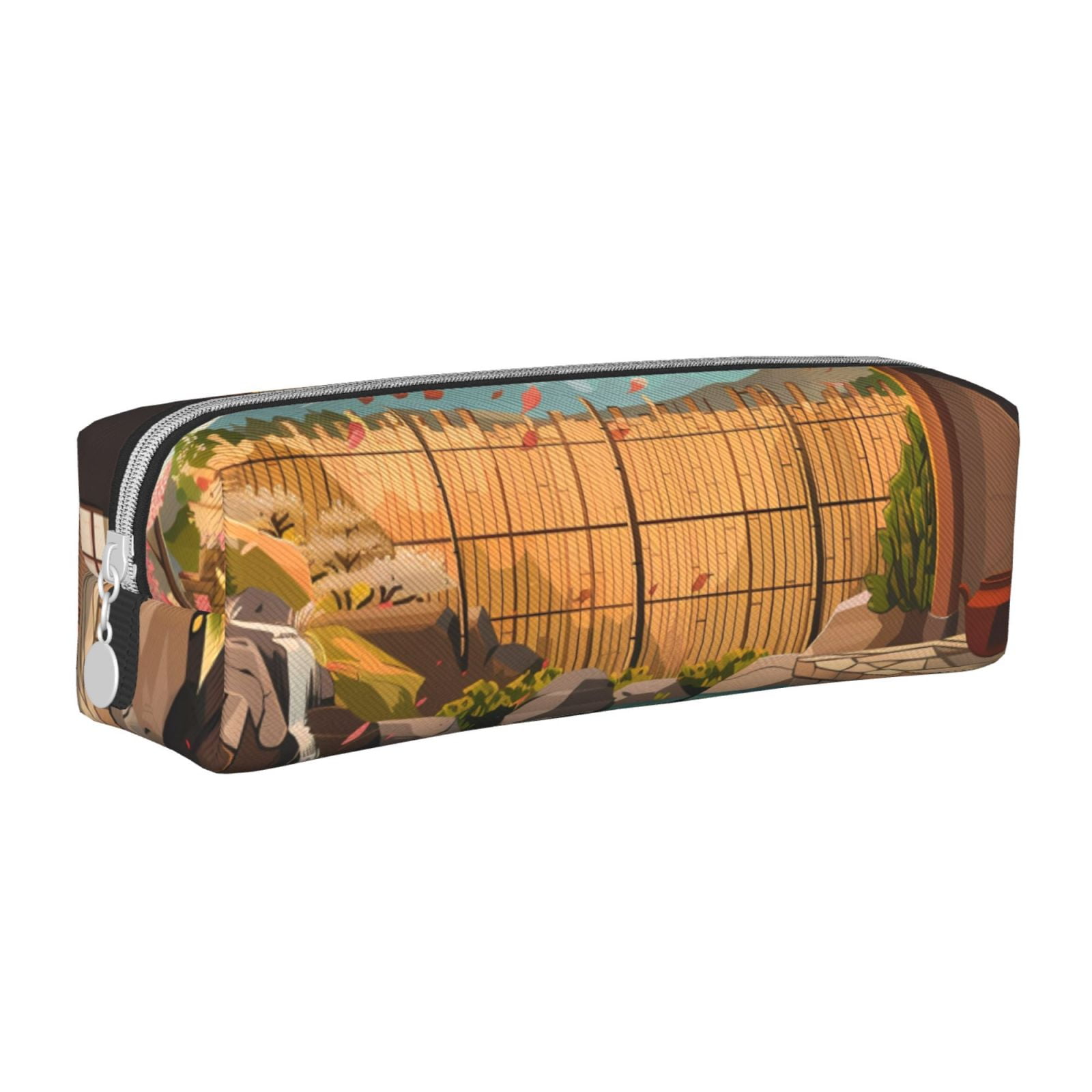 Honeii Tranquil Garden Landscape Pattern Pencil Case, Pencil Pouch ...