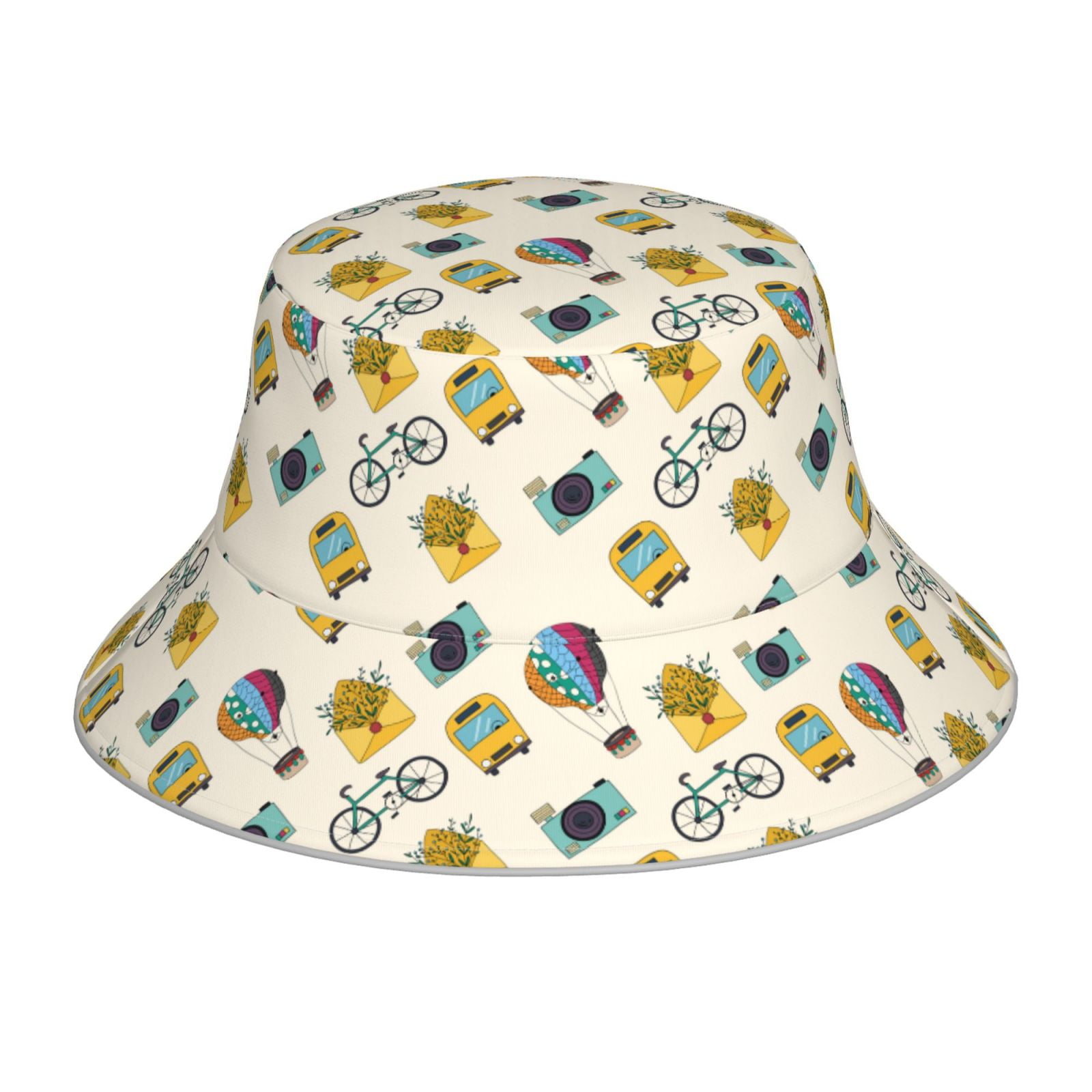 Honeii Travel Elements for Unisex Bucket Hat Waterproof Rain Hat ...