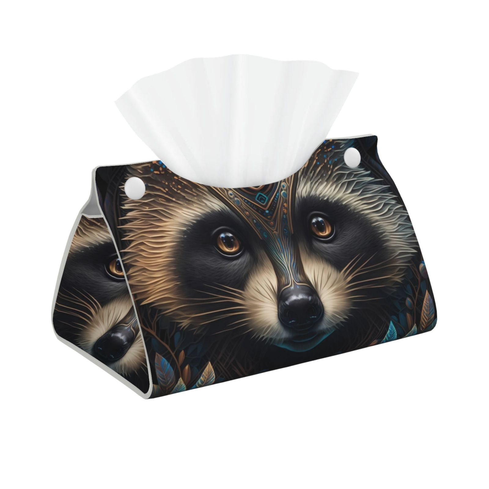 Honeii Tribal Style Raccoon for Tissue Box Cover/Holder - Covers ...