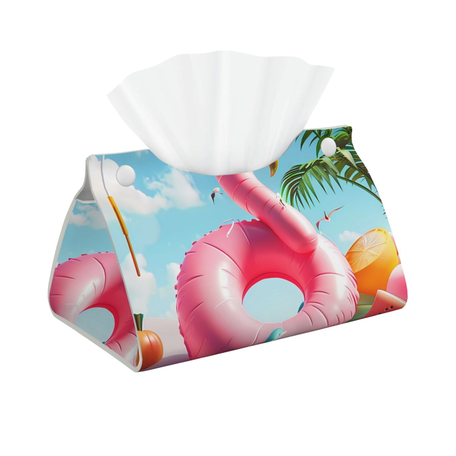 Honeii Tropical Flamingo Pool Float for Tissue Box Cover/Holder ...