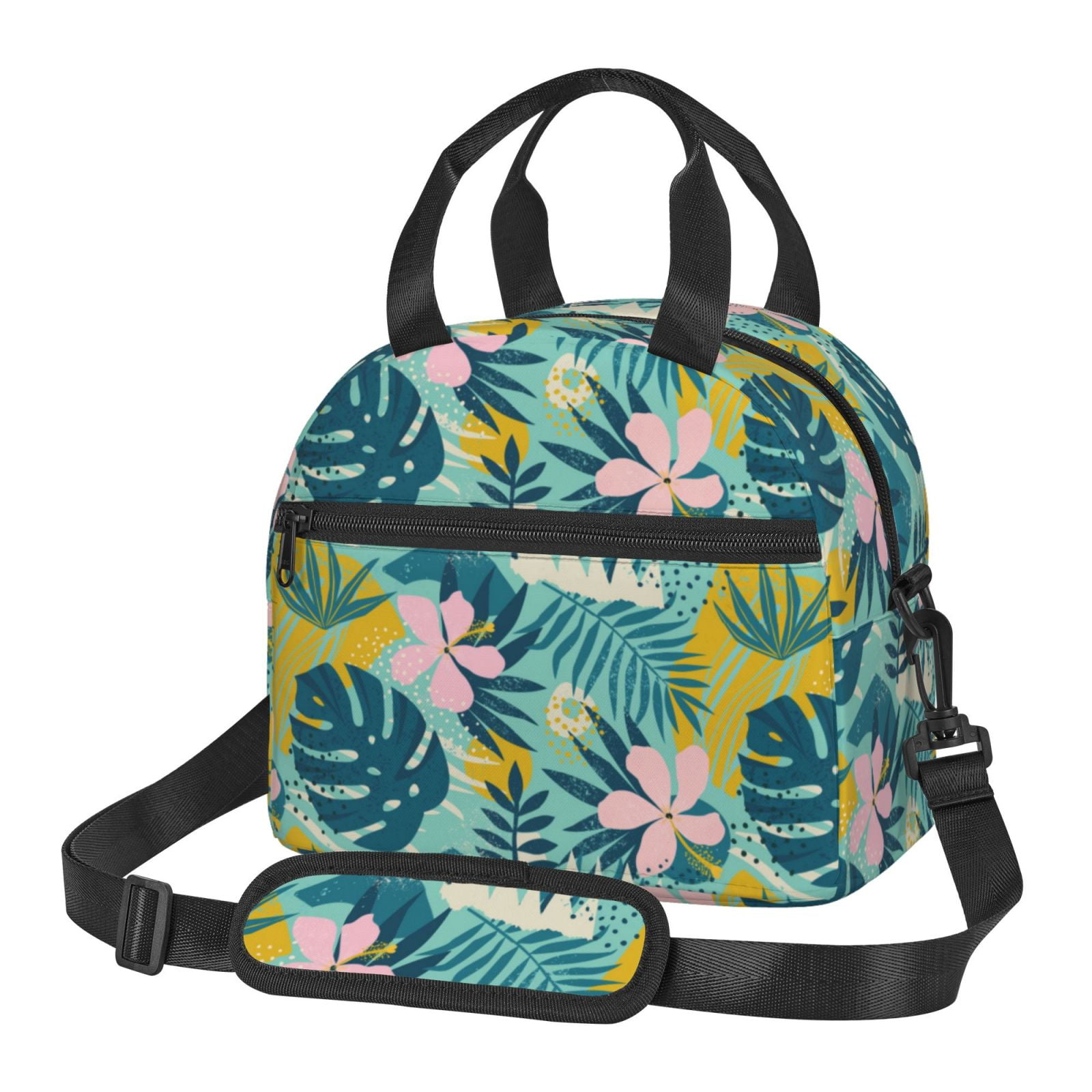 Honeii Tropical Floral for Insulated Lunch Box, Lunch Bag Lunch Cag for ...