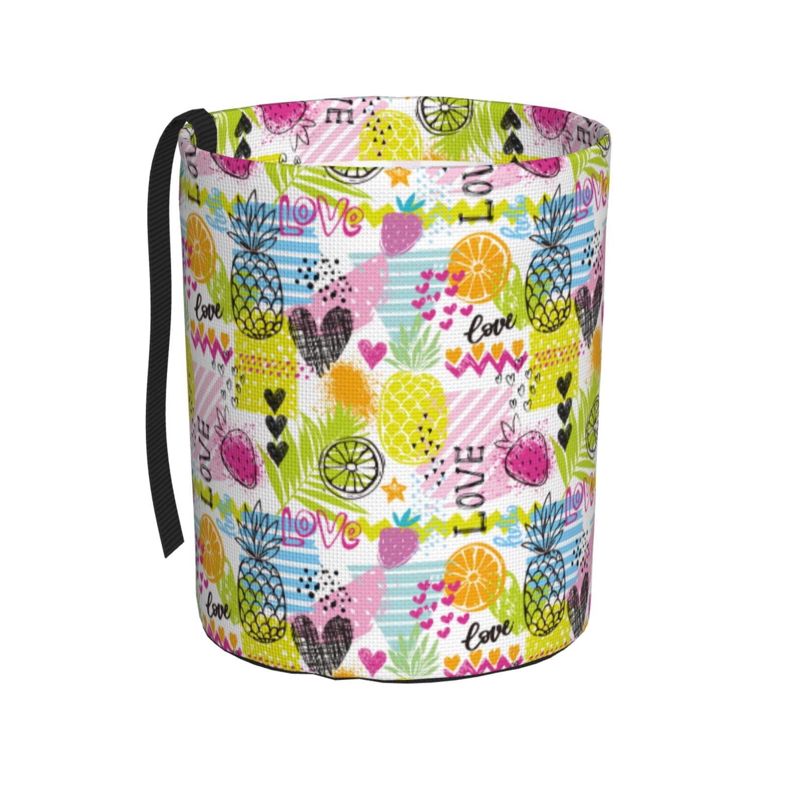 Honeii Tropical Pineapples Print Waterproof Car Trash Can,Waterproof ...