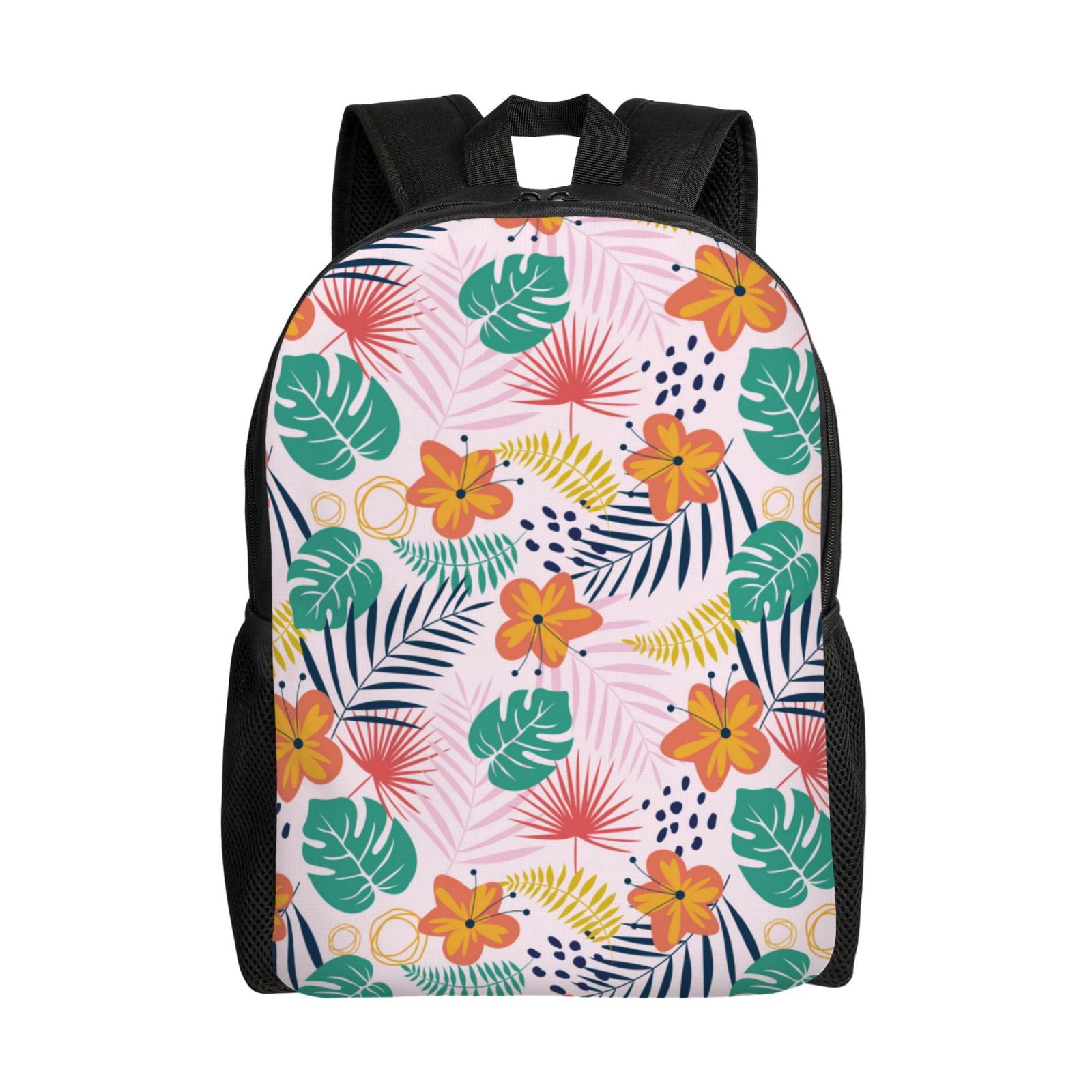 Honeii Tropical Plants Print Laptop Backpack for Work, College, Travel ...