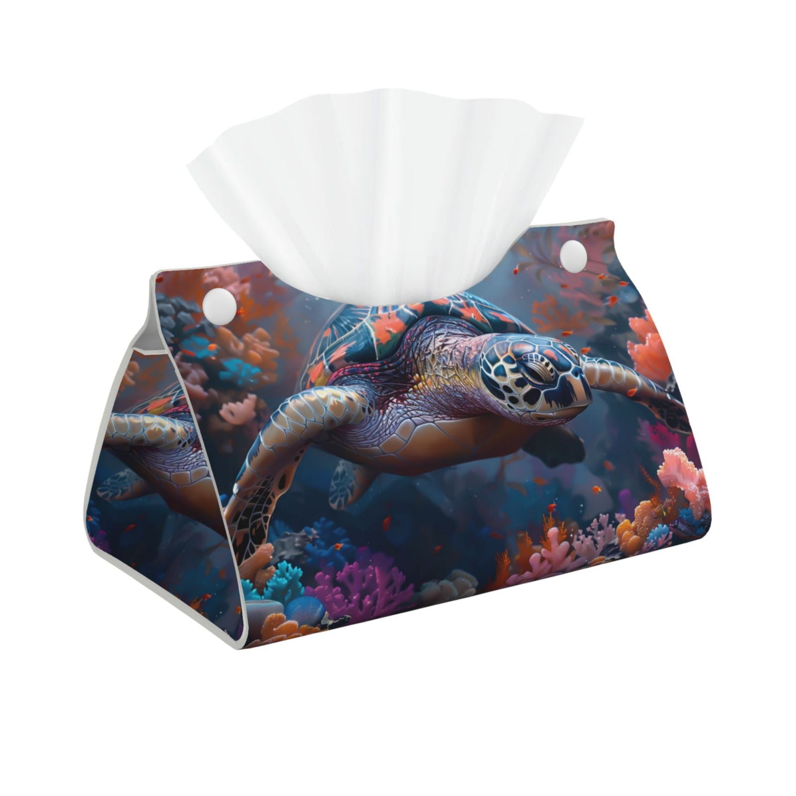 Honeii Underwater Lazy Turtle for Tissue Box Cover/Holder - Covers ...