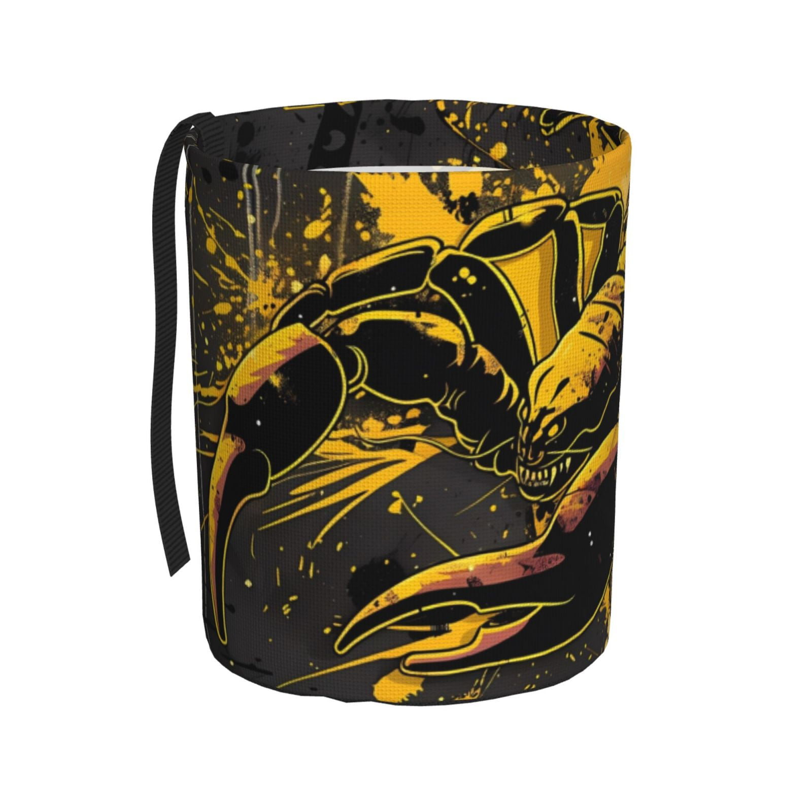 Honeii Urban Graffiti Scorpion Illustration Print Waterproof Car Trash Can,Waterproof Portable ...