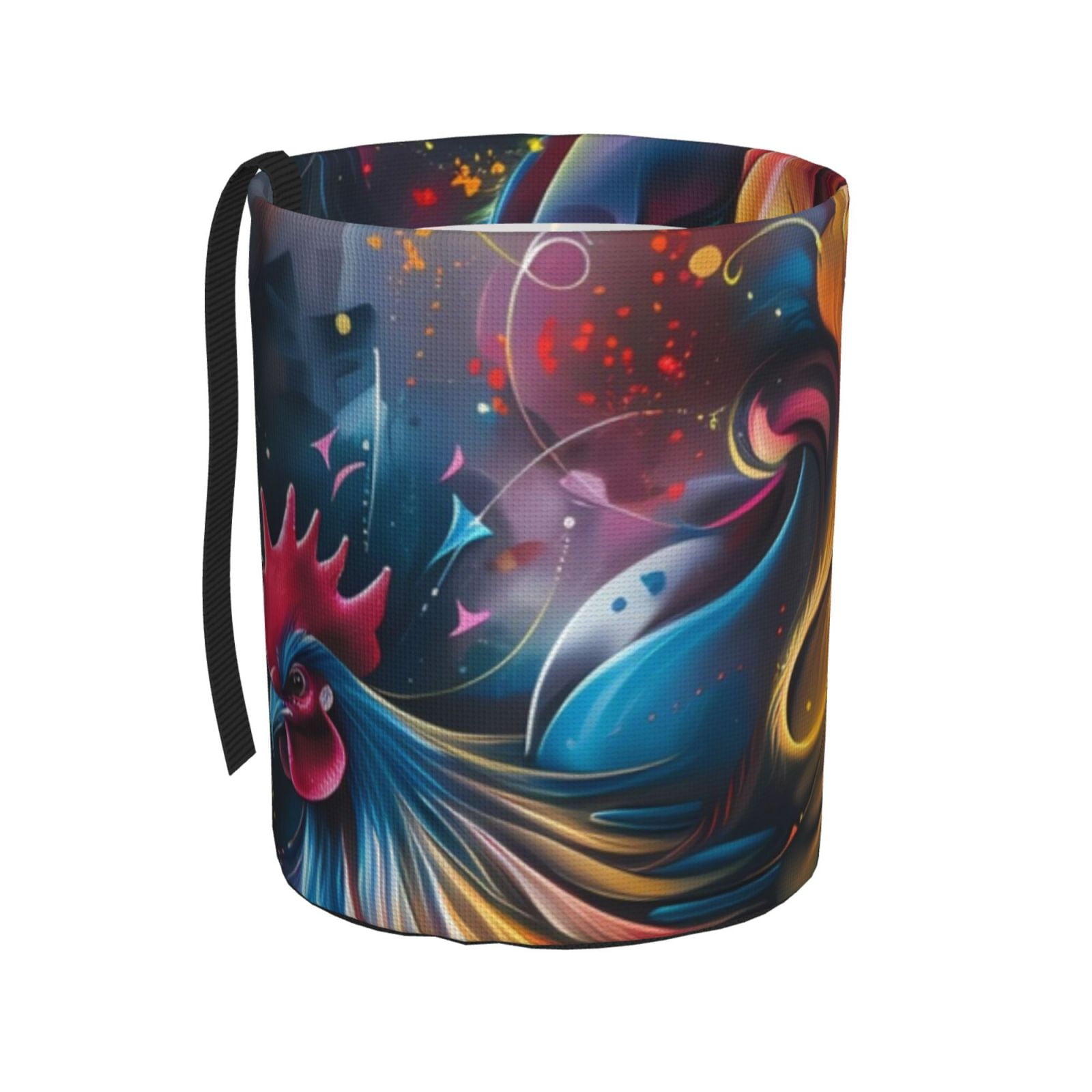 Honeii Vibrant Rooster Painting Print Waterproof Car Trash Can ...
