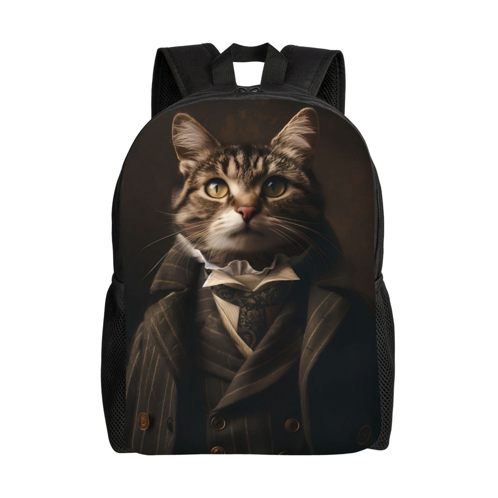 Honeii Victorian Gentle Cat Print Laptop Backpack for Work, College ...
