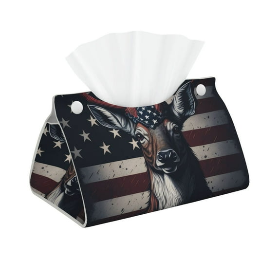 Honeii Vintage American Deer for Tissue Box Cover/Holder - Covers ...