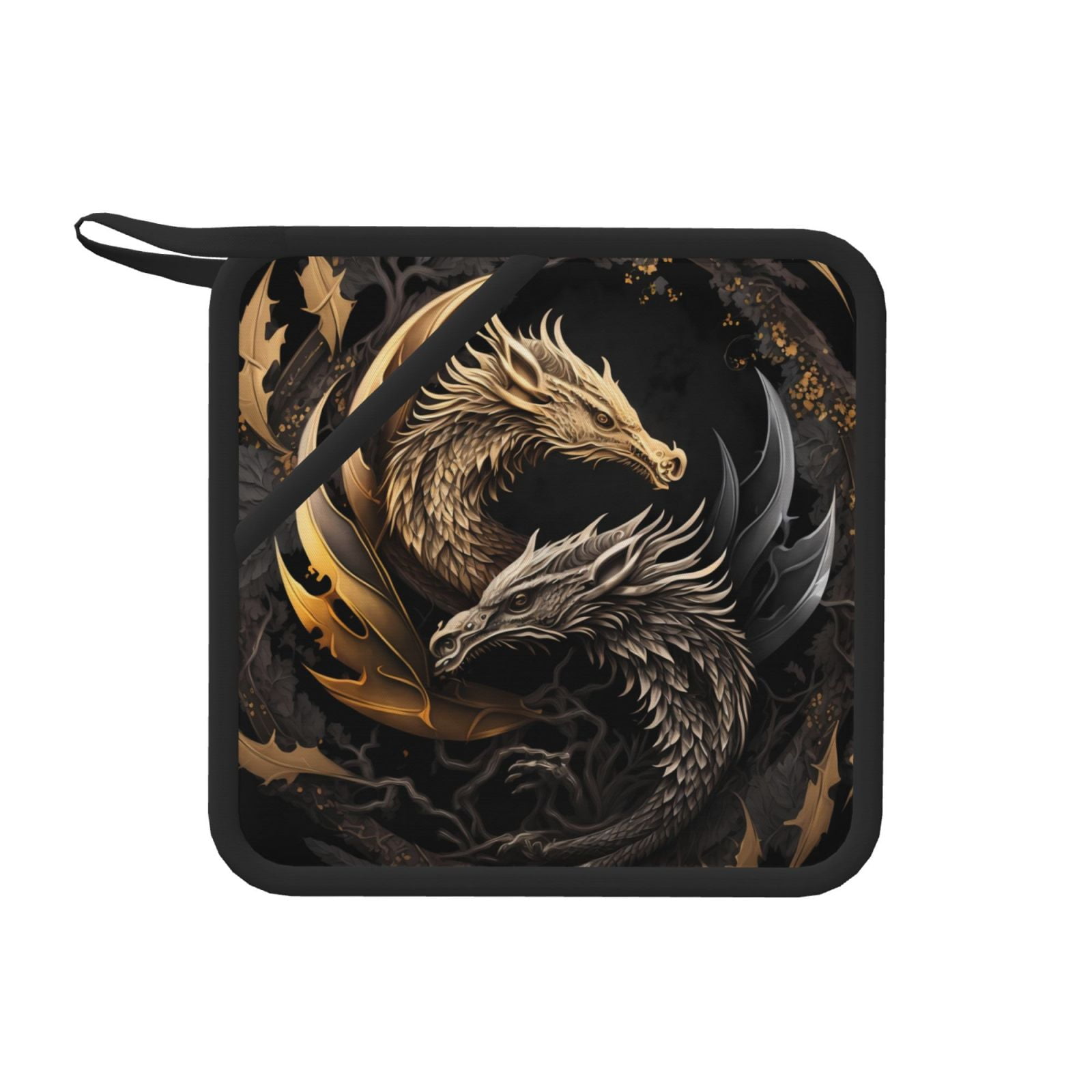 Honeii Vintage Metal Dragon for Silicone Trivets for Hot Pots and Pans ...