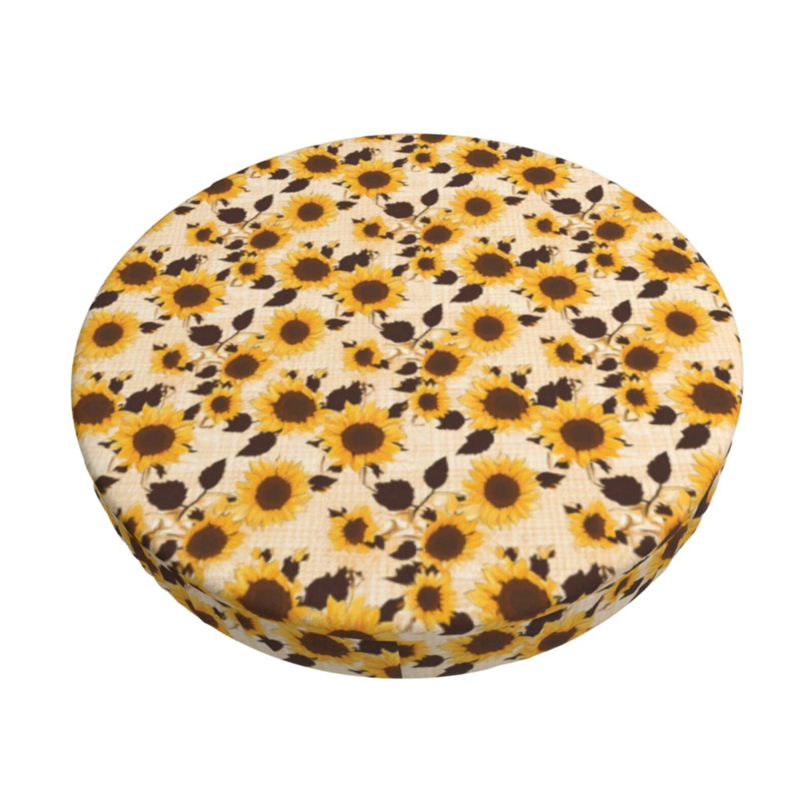 Honeii Vintage Plaid Cute Sunflower Bar Stool Covers – Perfect Fit for ...