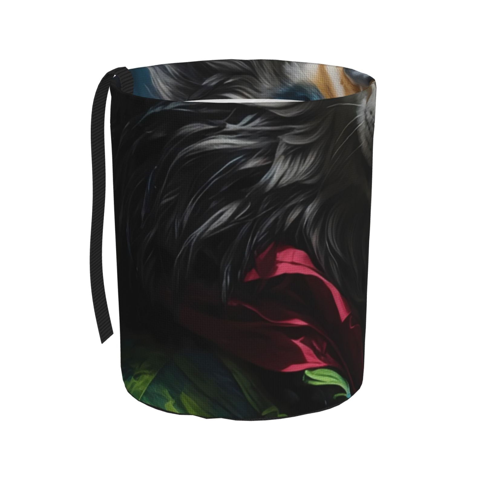 Honeii Vintage Wolf Warrior Print Waterproof Car Trash Can,Waterproof ...