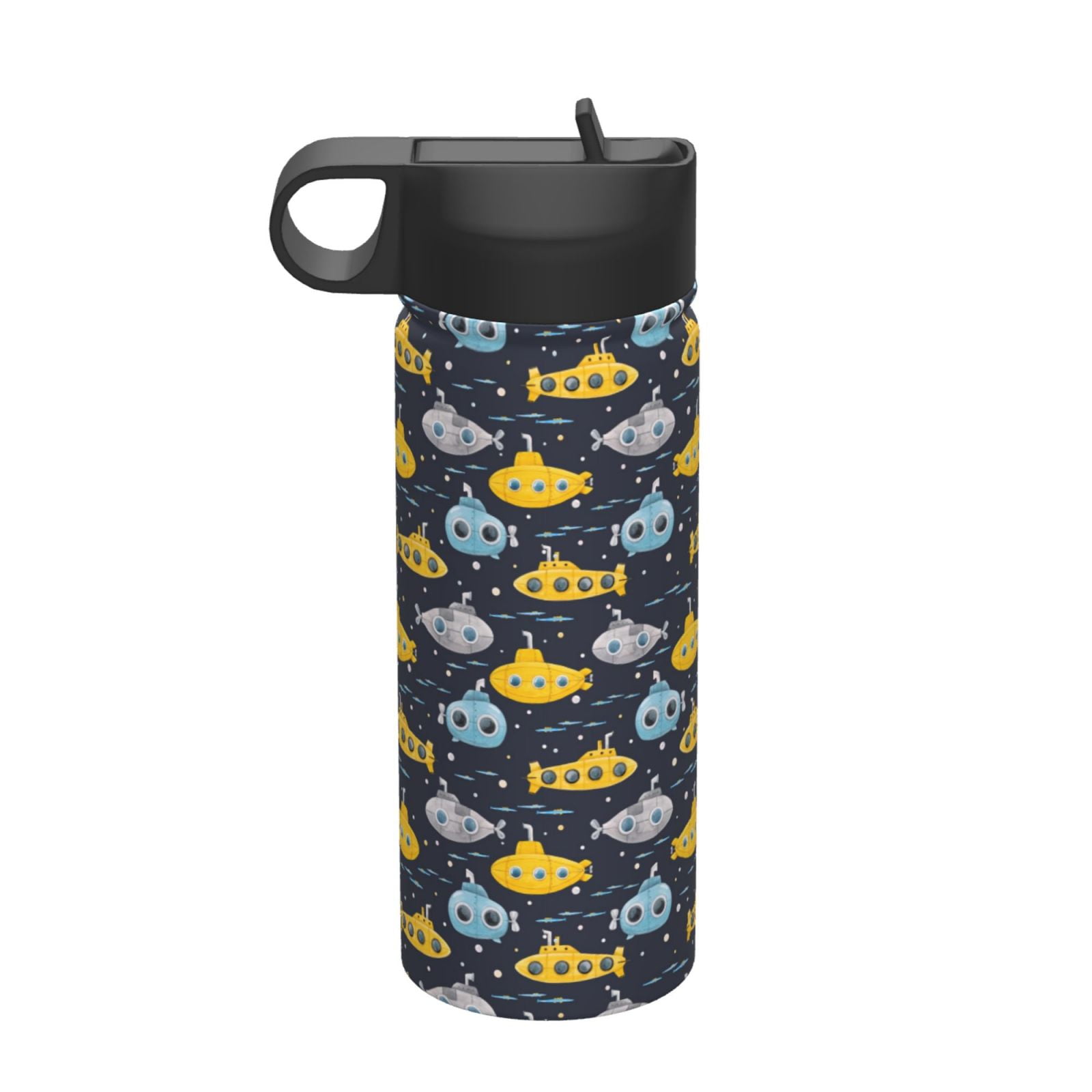 Honeii Watercolor Bathyscaphe Print 18 oz Insulated Water Bottle with ...